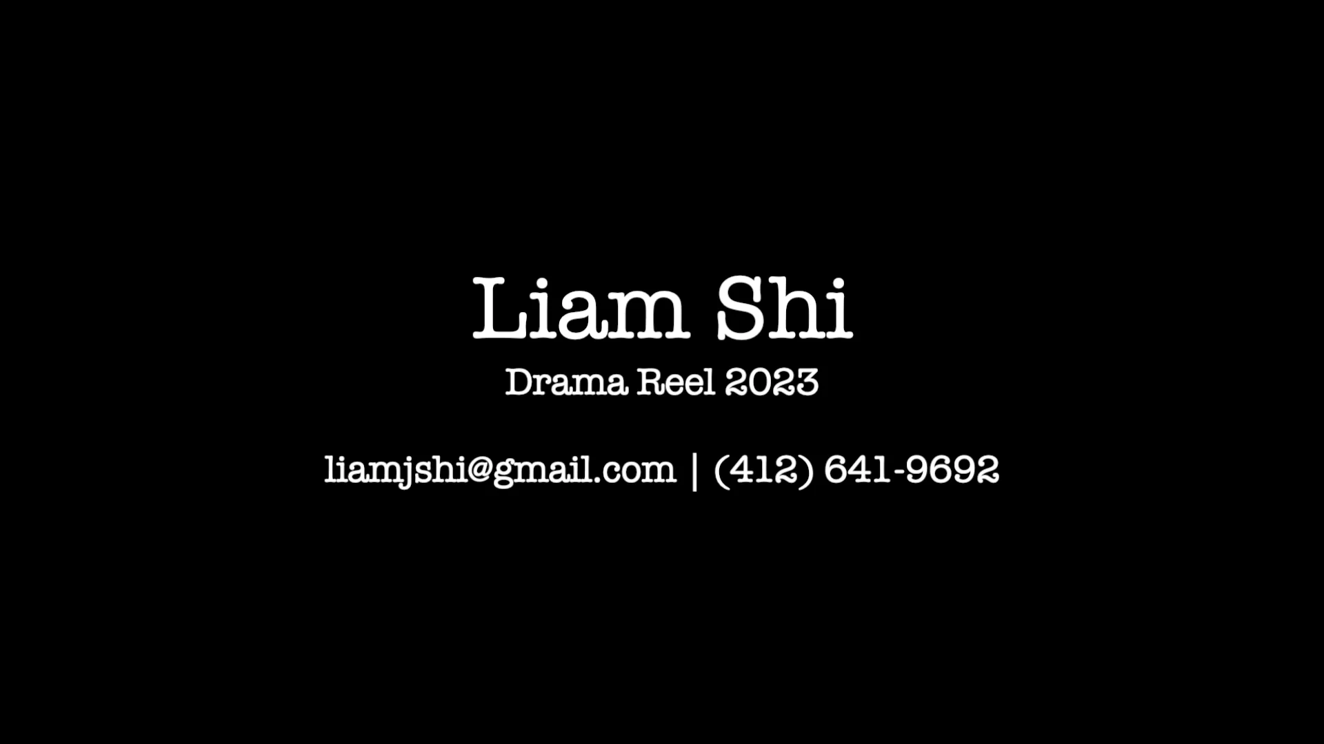 Liam Shi Drama Reel 2023.mov on Vimeo