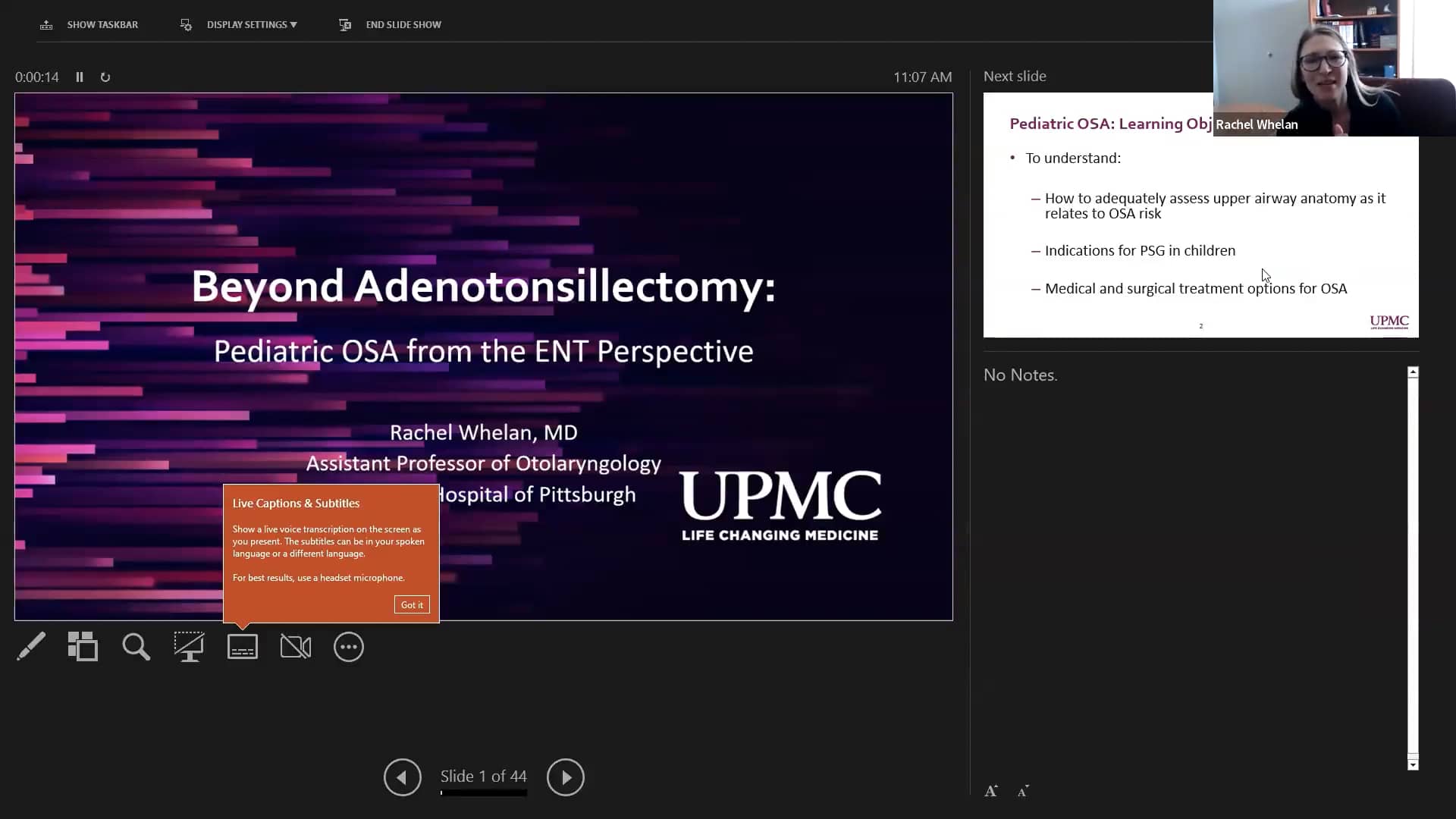 Pediatric OSA from the ENT Perspective: Rachel Whelan, MD on Vimeo