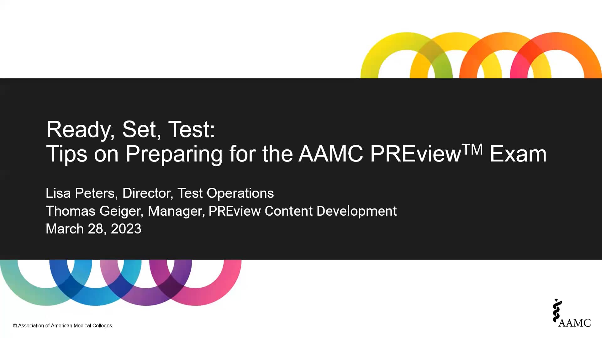 Ready, Set, Test: Tips on Preparing for the AAMC PREview™ Exam on Vimeo