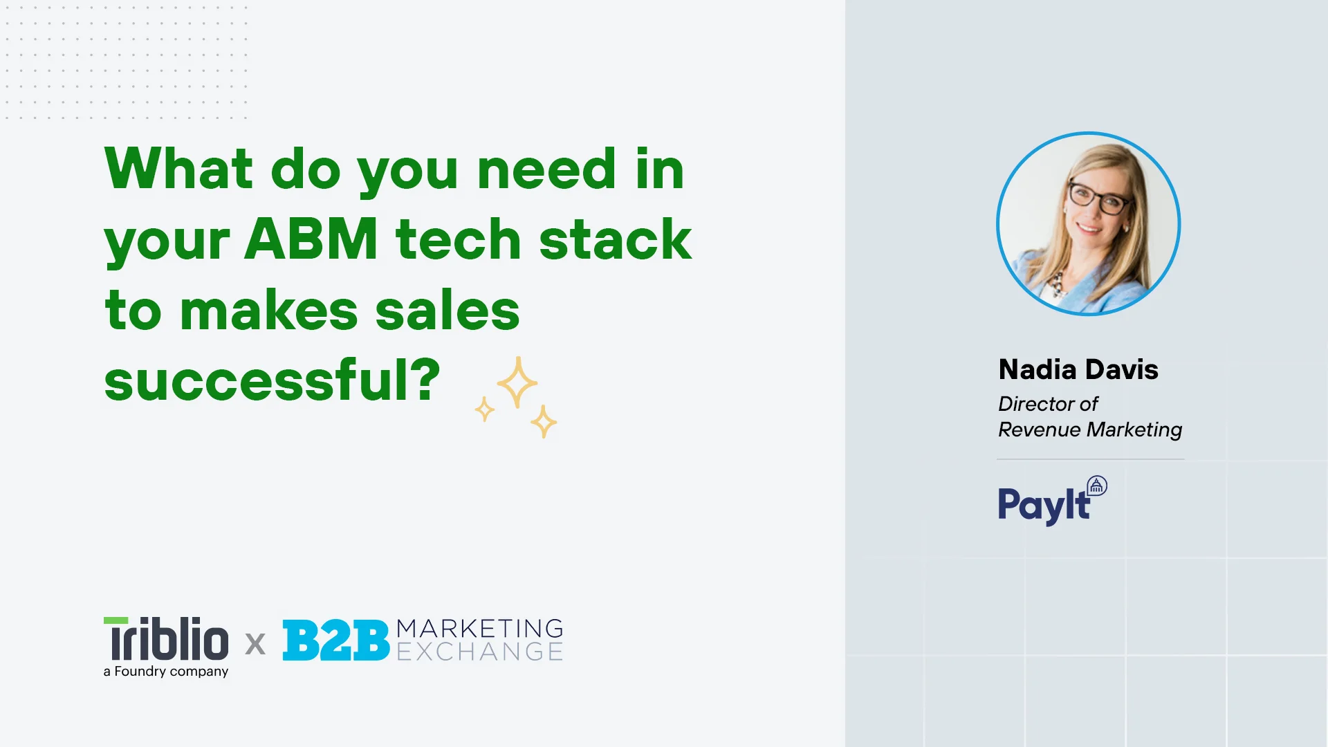 What do you need in your ABM tech stack to make sales successful?