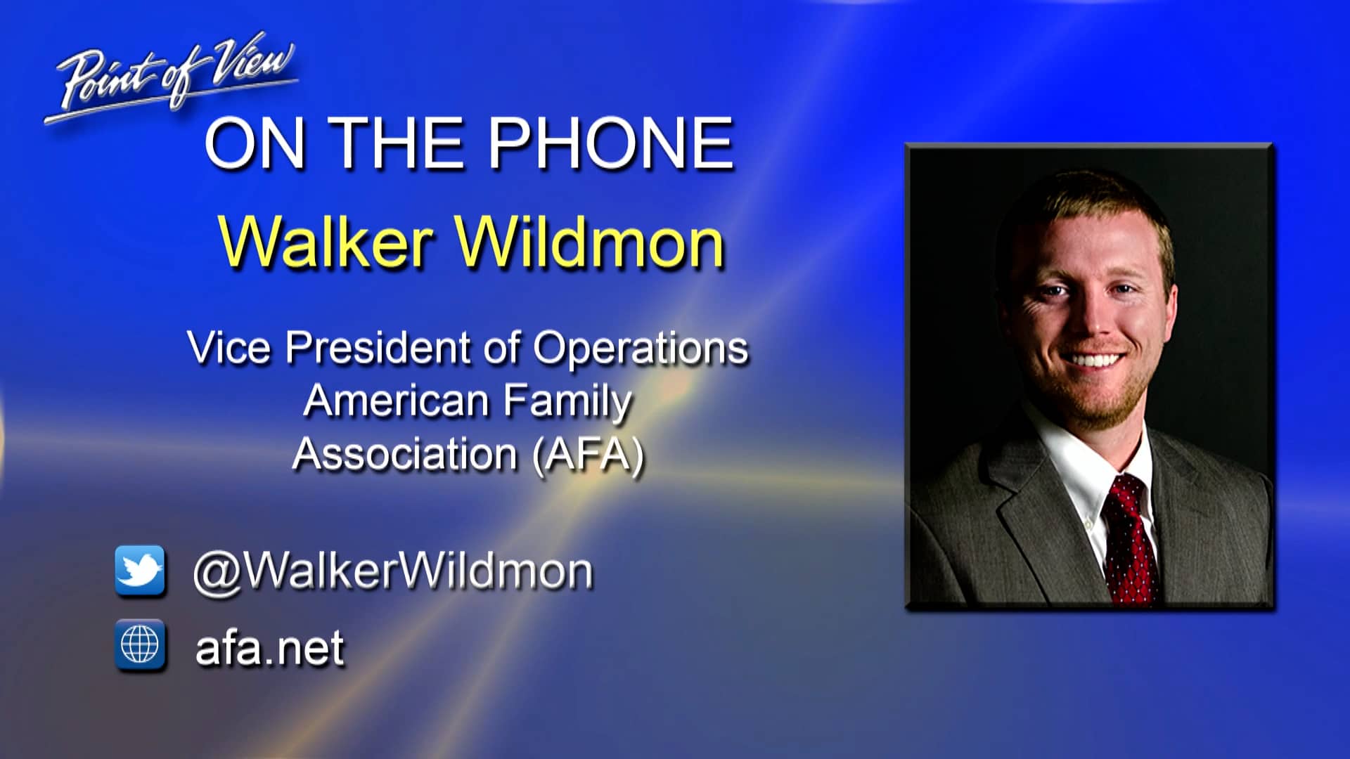 Point of View Livecast - Tuesday, March 28, 2023, Walker Wildmon, Don ...