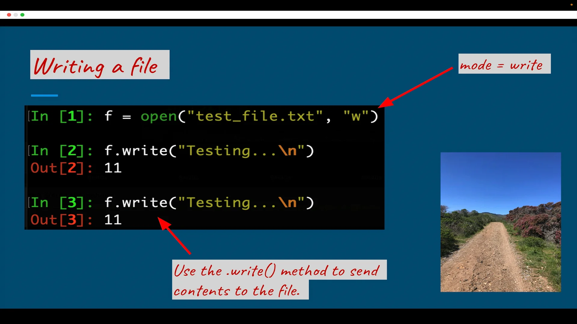 Learning Python - Week2 / Writing to a File