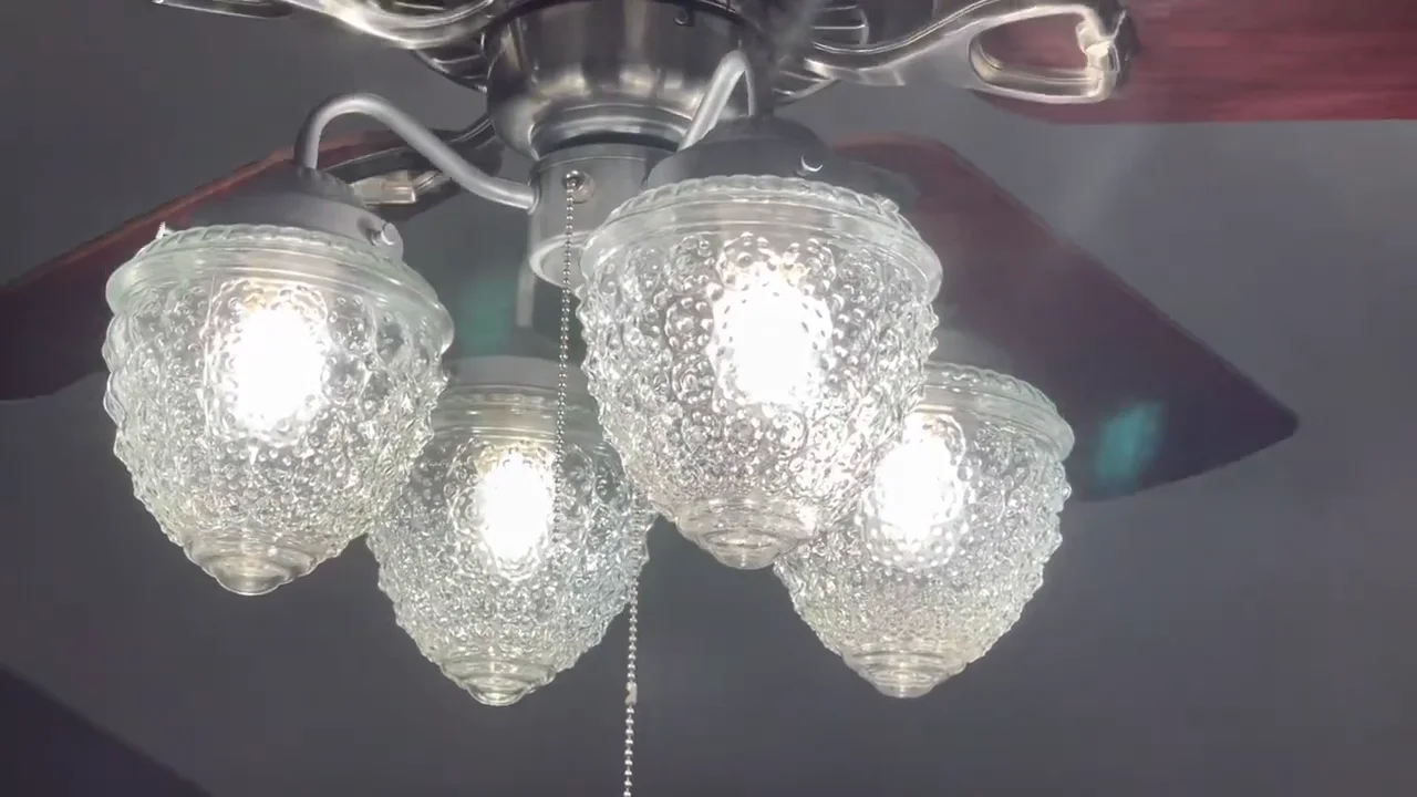 Antique acorn glass ceiling fan light for your fan. on Vimeo