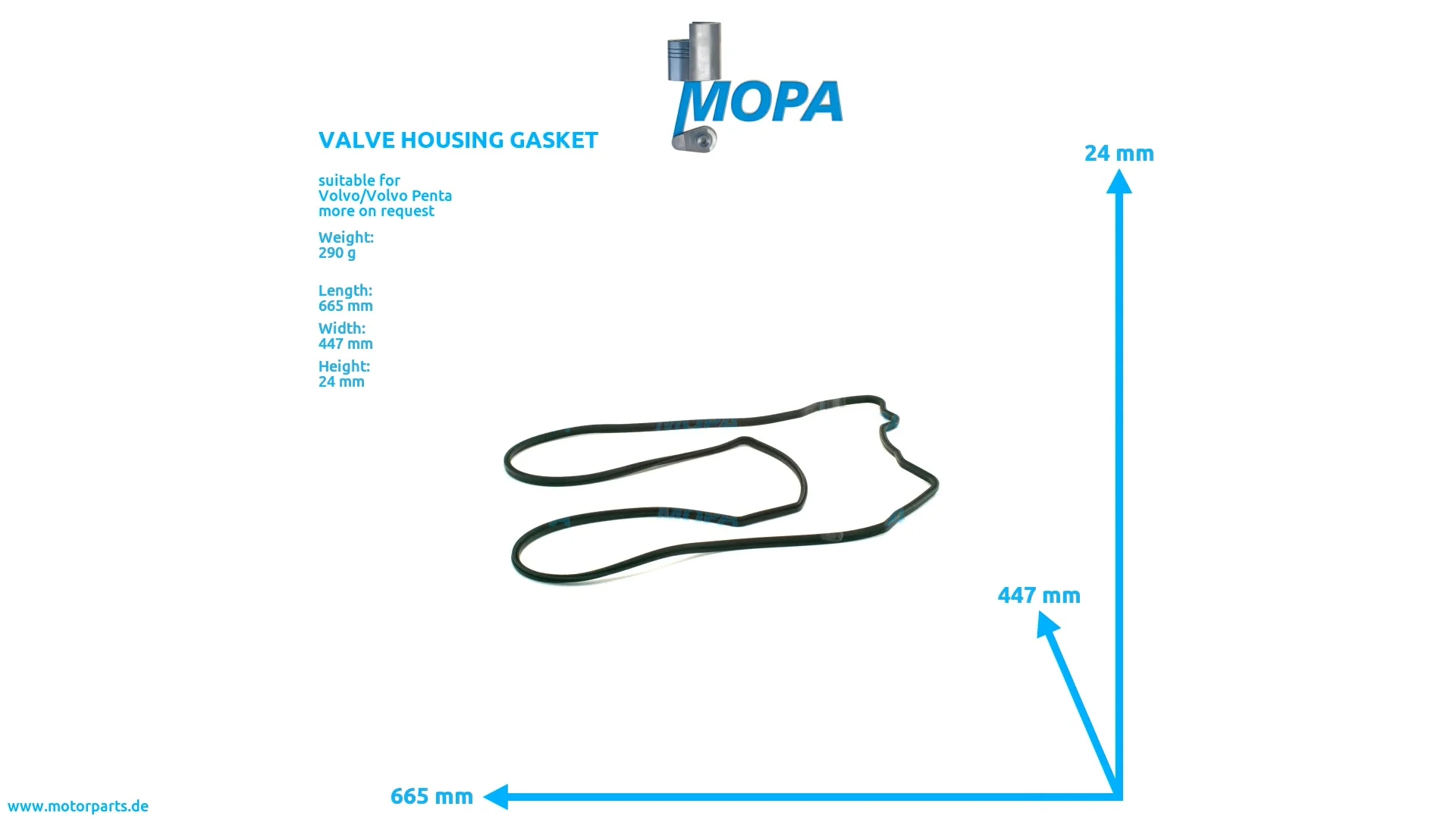 20710235 - MOPA VALVE HOUSING GASKET suitable for VolvoVolvo Penta ...