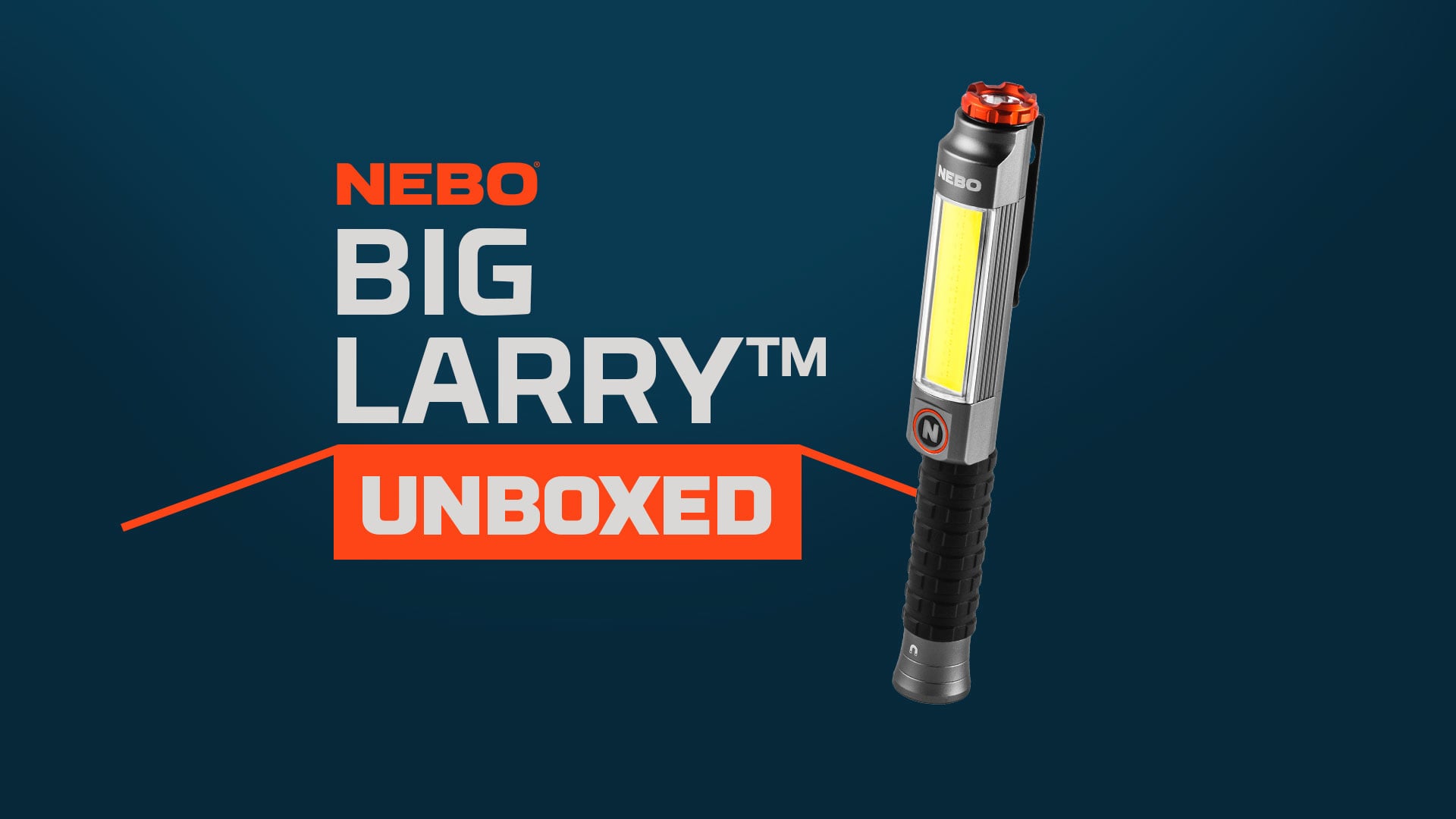 Big Larry™ - 600 Lumen Flashlight with COB Worklight (Alkaline) on Vimeo
