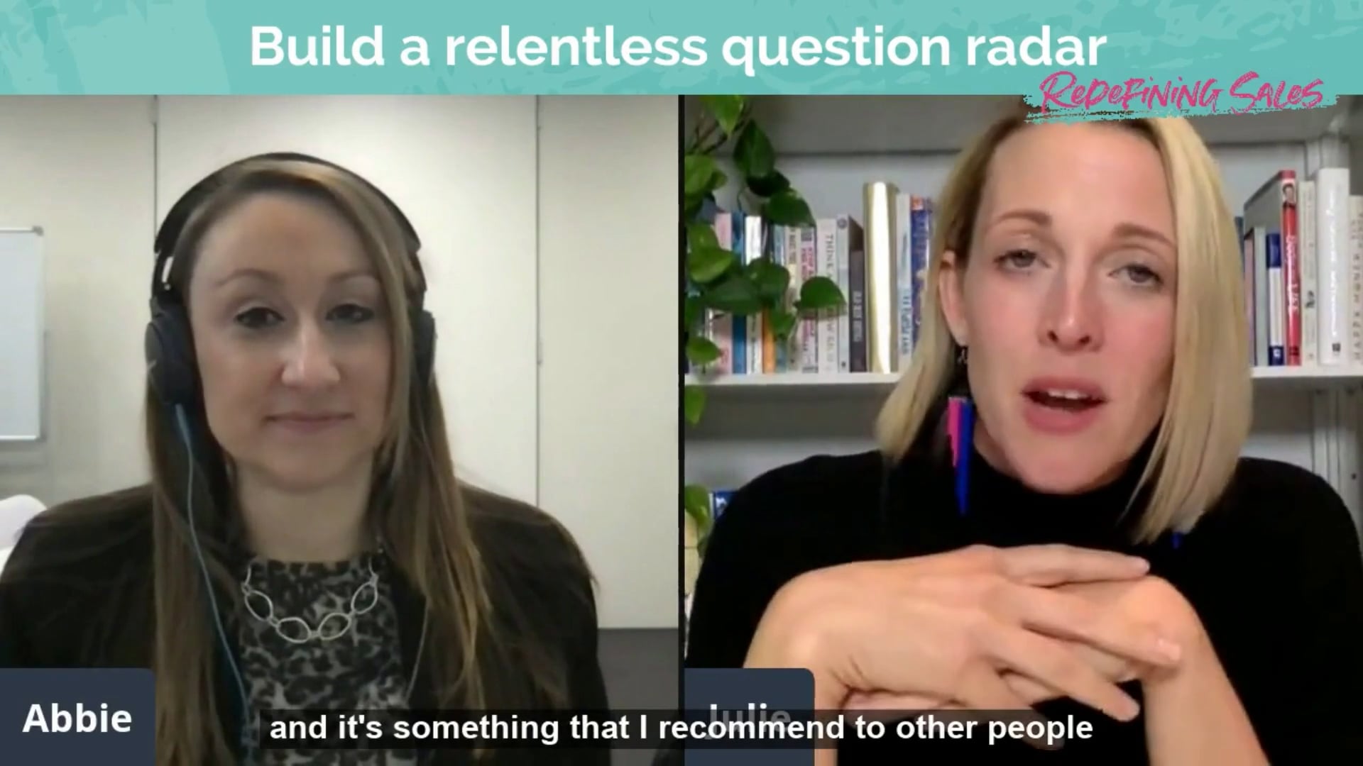 Redefining Sales - Build a relentless question radar on Vimeo