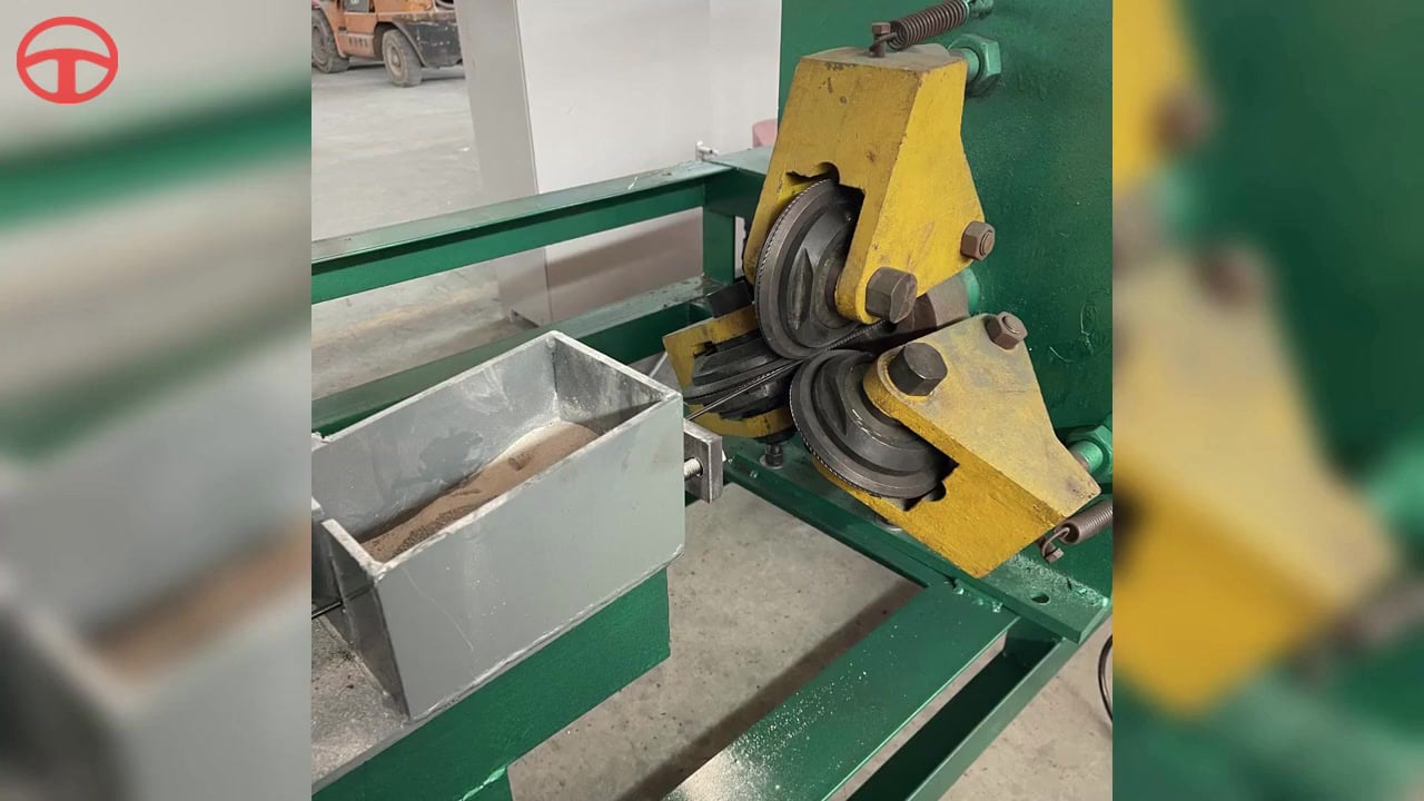 Steel bar drawing machine on Vimeo