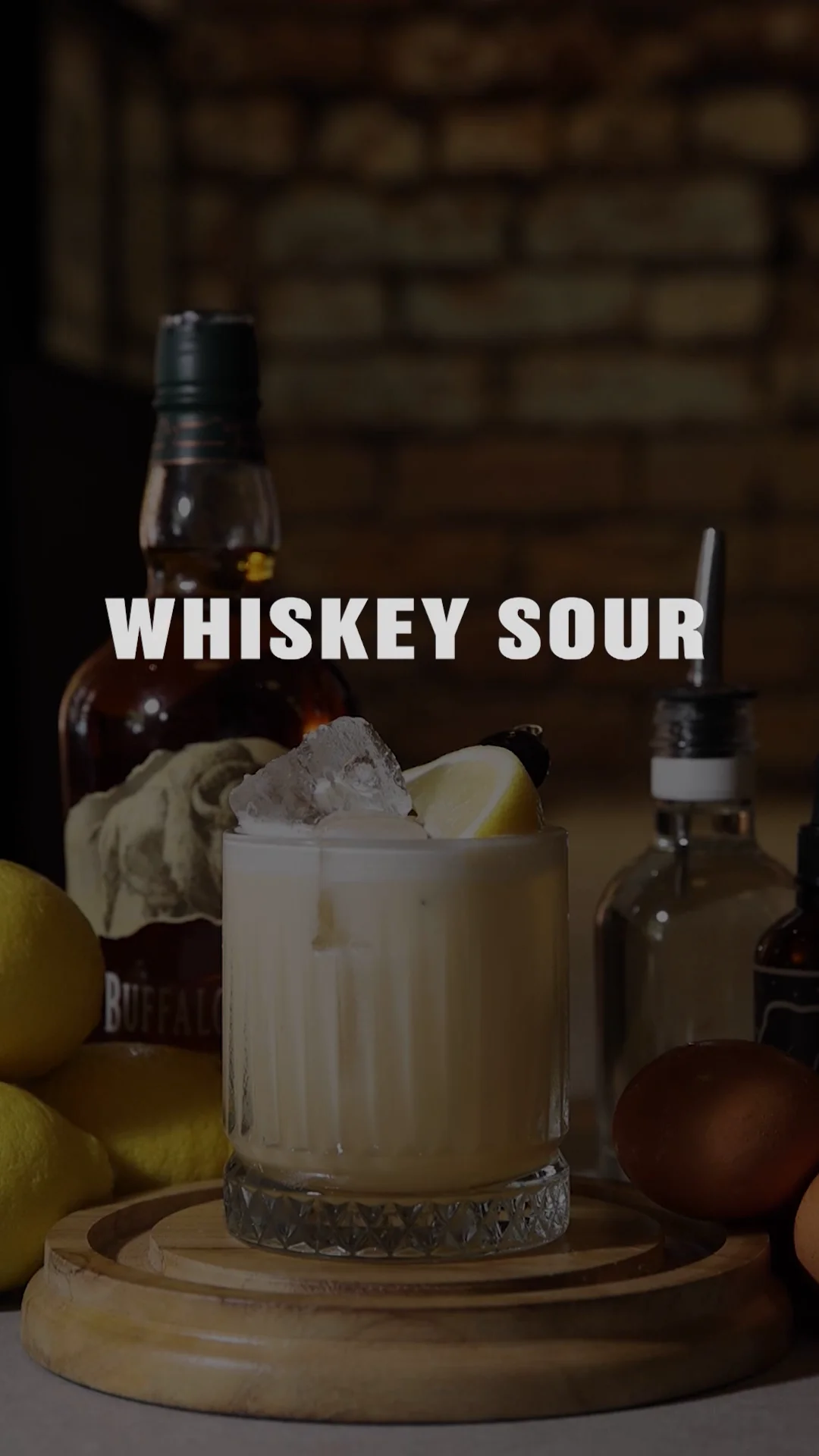 JERRY Cocktail Recipe - Whiskey Sour on Vimeo