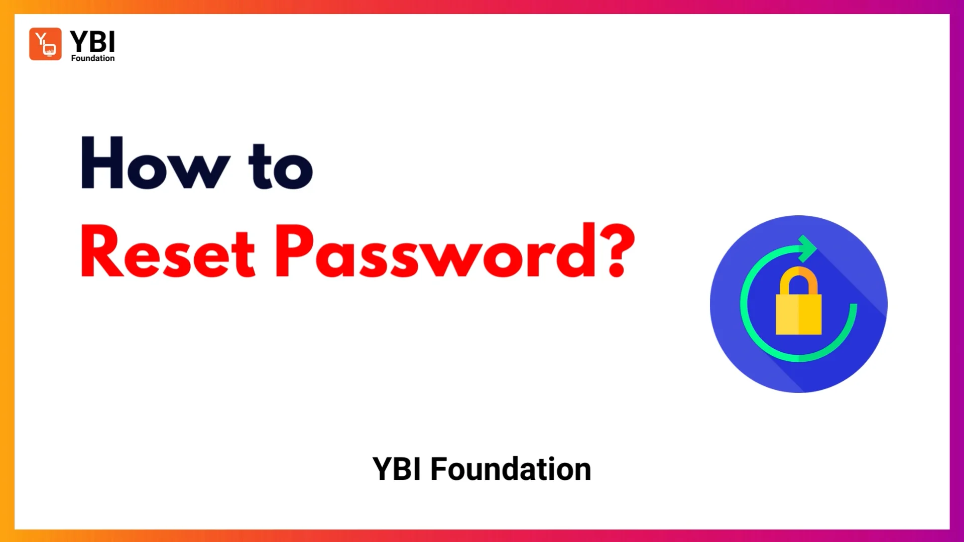 Video Tutorial to Reset Password on Vimeo
