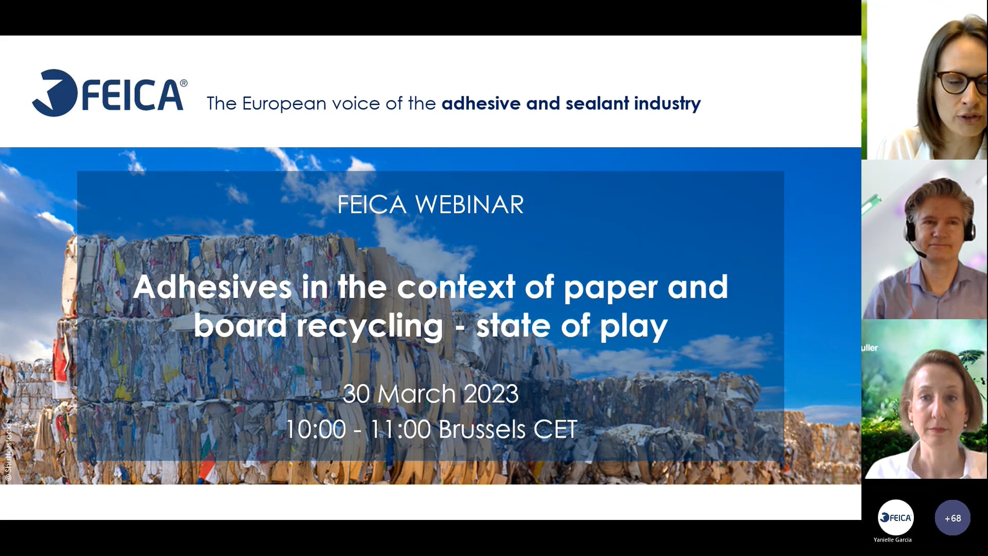 FEICA Webinar Adhesives in the context of paper board recycling - state ...