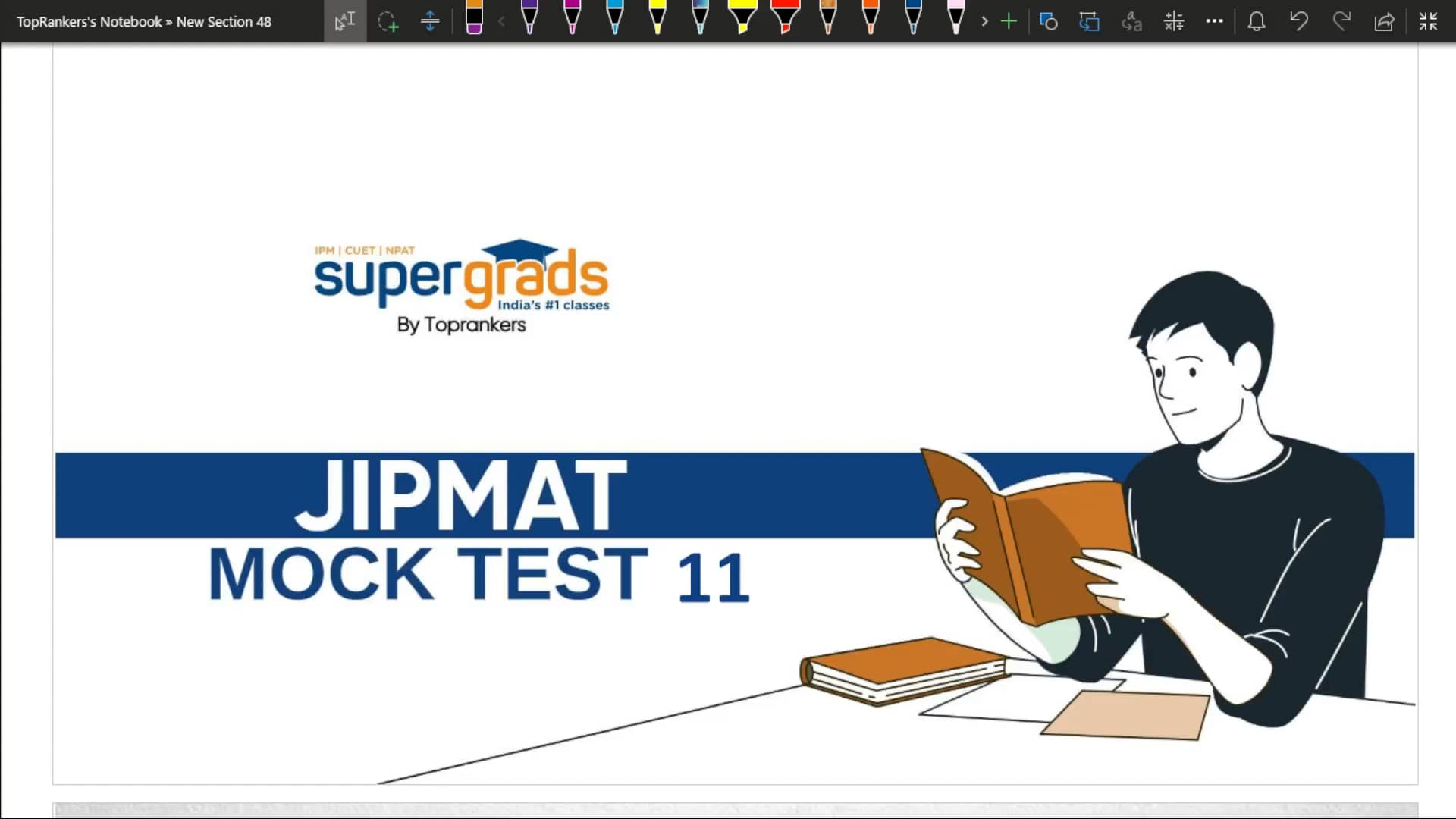 JIPMAT Mock 11 VA (MCQ) Q01-04 on Vimeo