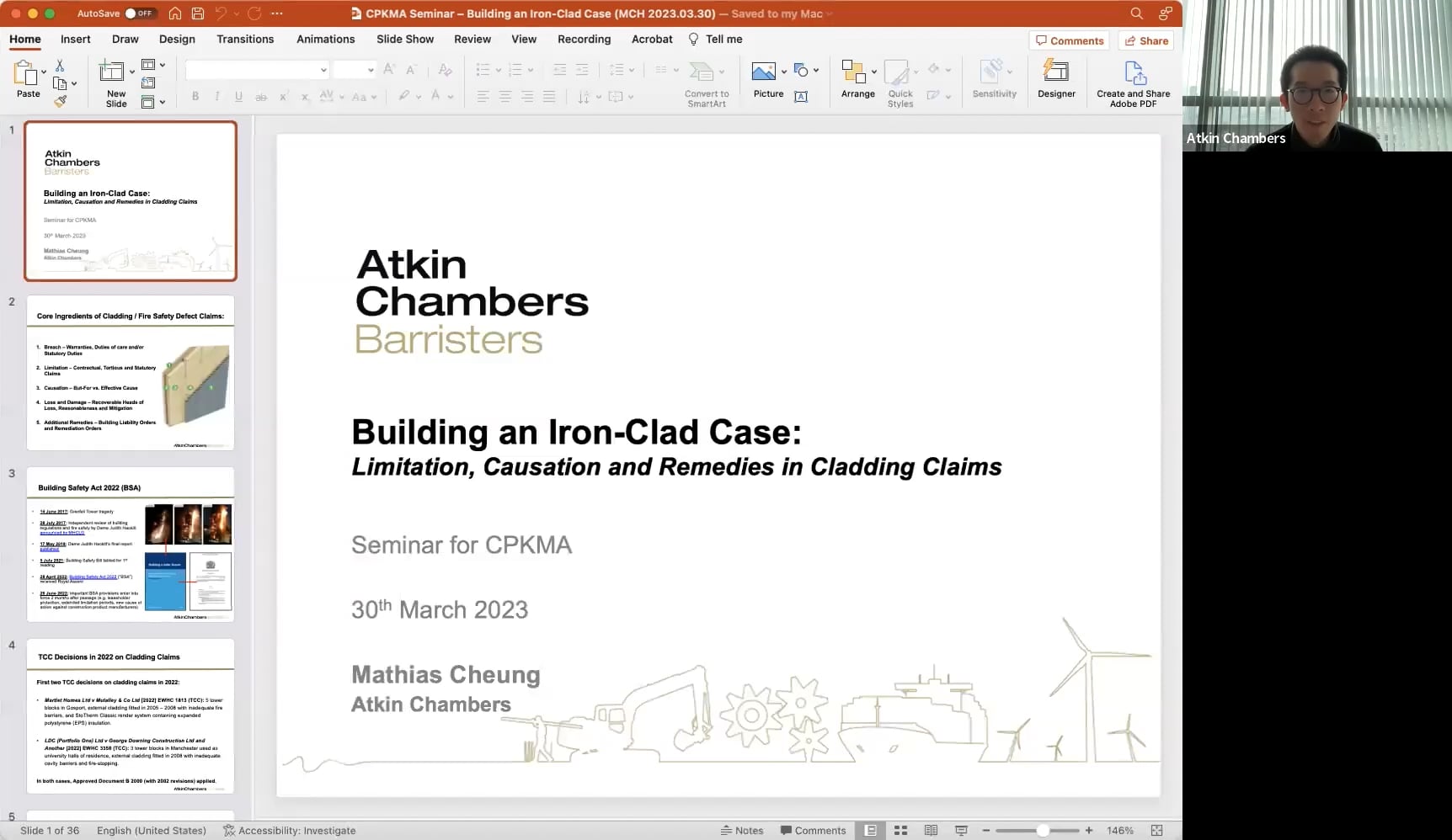 CPKMA - Mathias Cheung - Atkin Chambers - Building an Iron-Clad Case ...