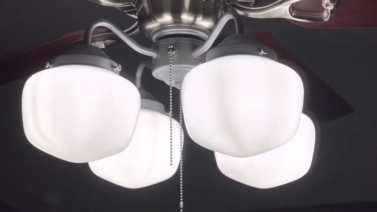 Milk Glass ceiling fan light on Vimeo