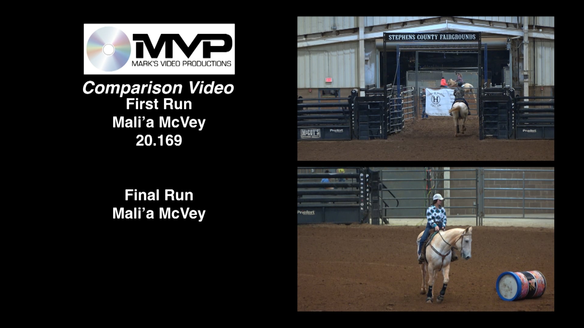 Mali'a McVey 2022 Josey Duncan Oklahoma Barrel Racing Clinic Compare ...