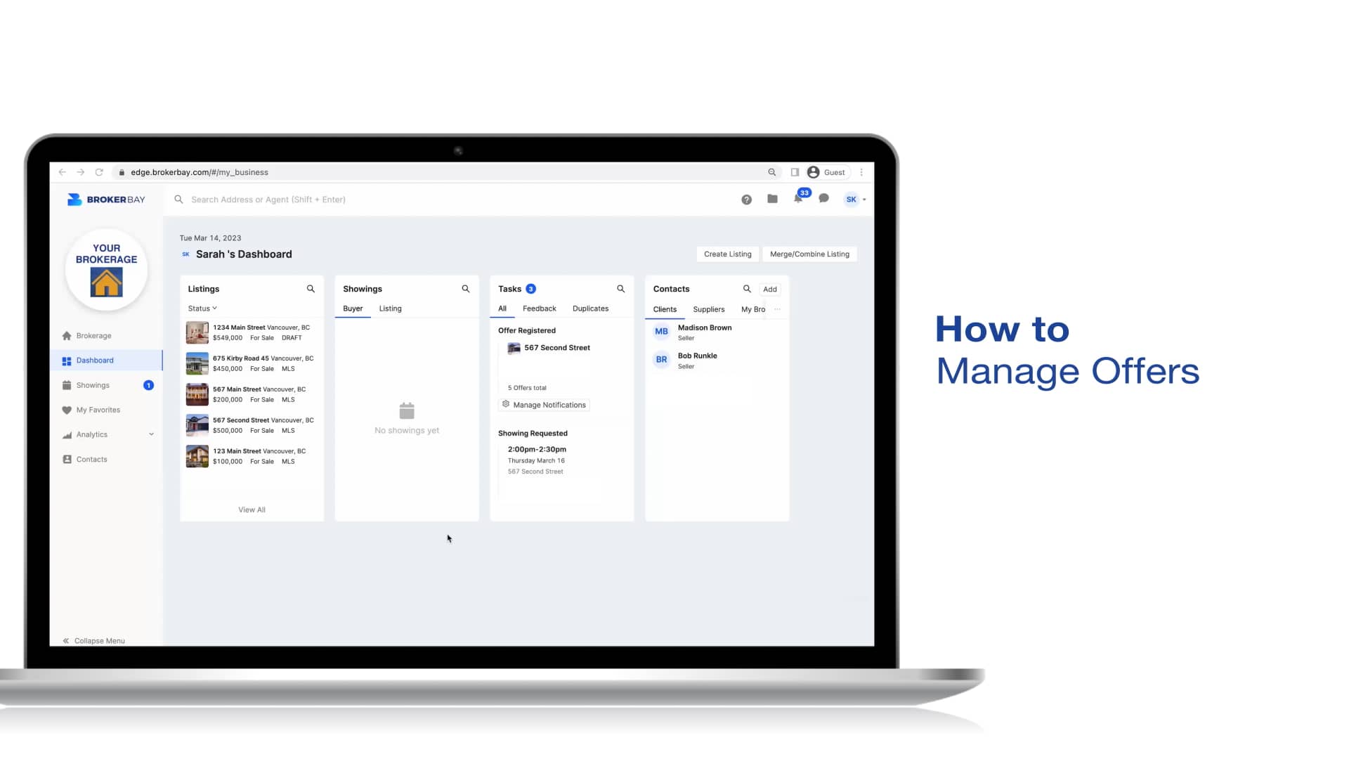 How to Manage Offers on BrokerBay on Vimeo
