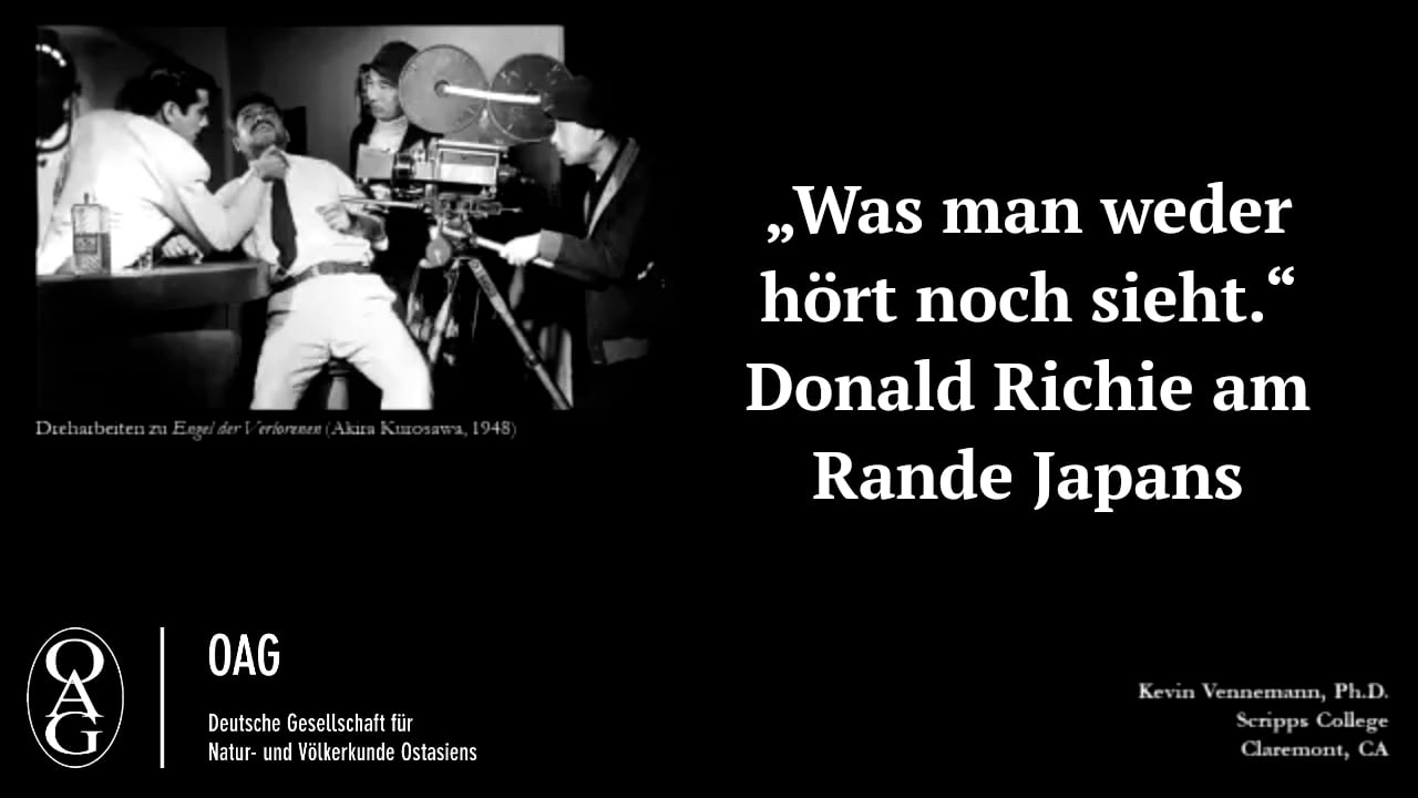 Vortrag von Kevin Vennemann: "Was man weder hört noch sieht. Donald ...