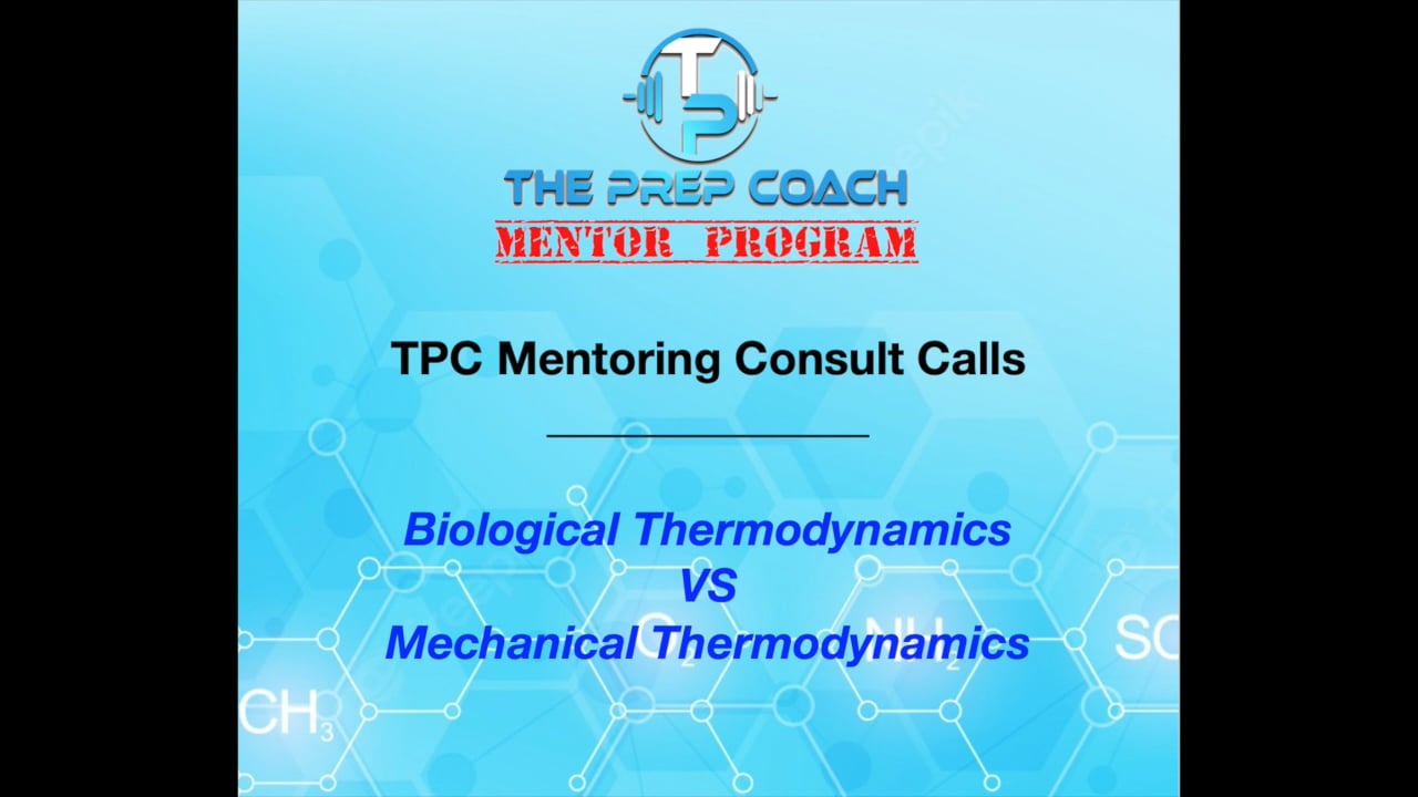 TPC Mentoring: What Thermodynamics TRULY Means on Vimeo