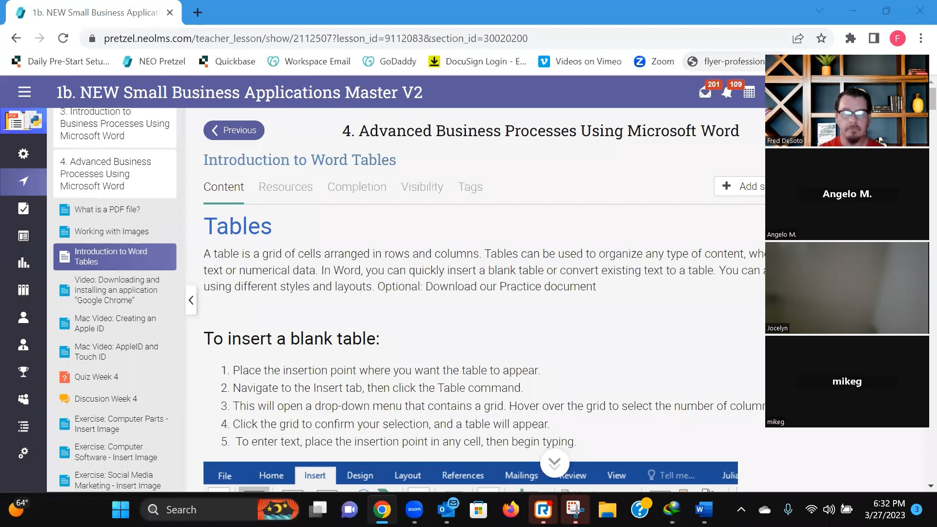 3. Using tables - part 1 03-27-23 on Vimeo