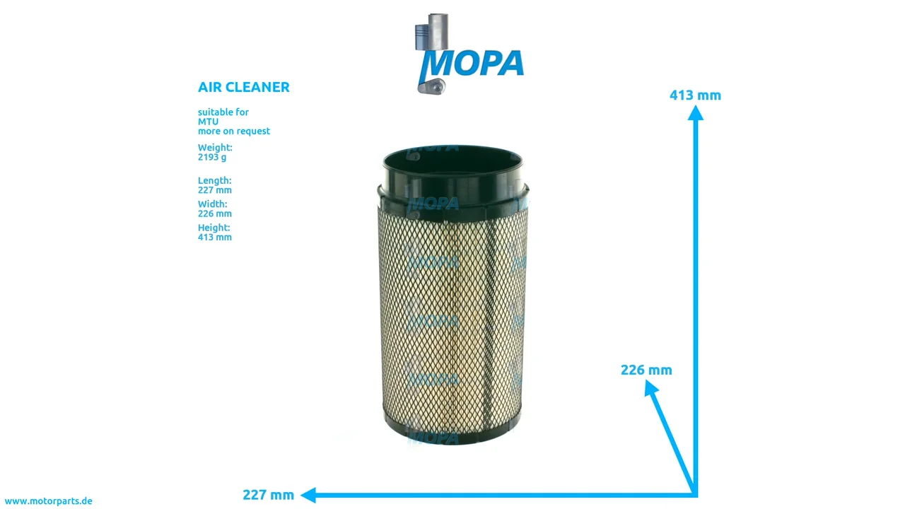 5320900001 - MOPA AIR CLEANER suitable for MTU engines on Vimeo