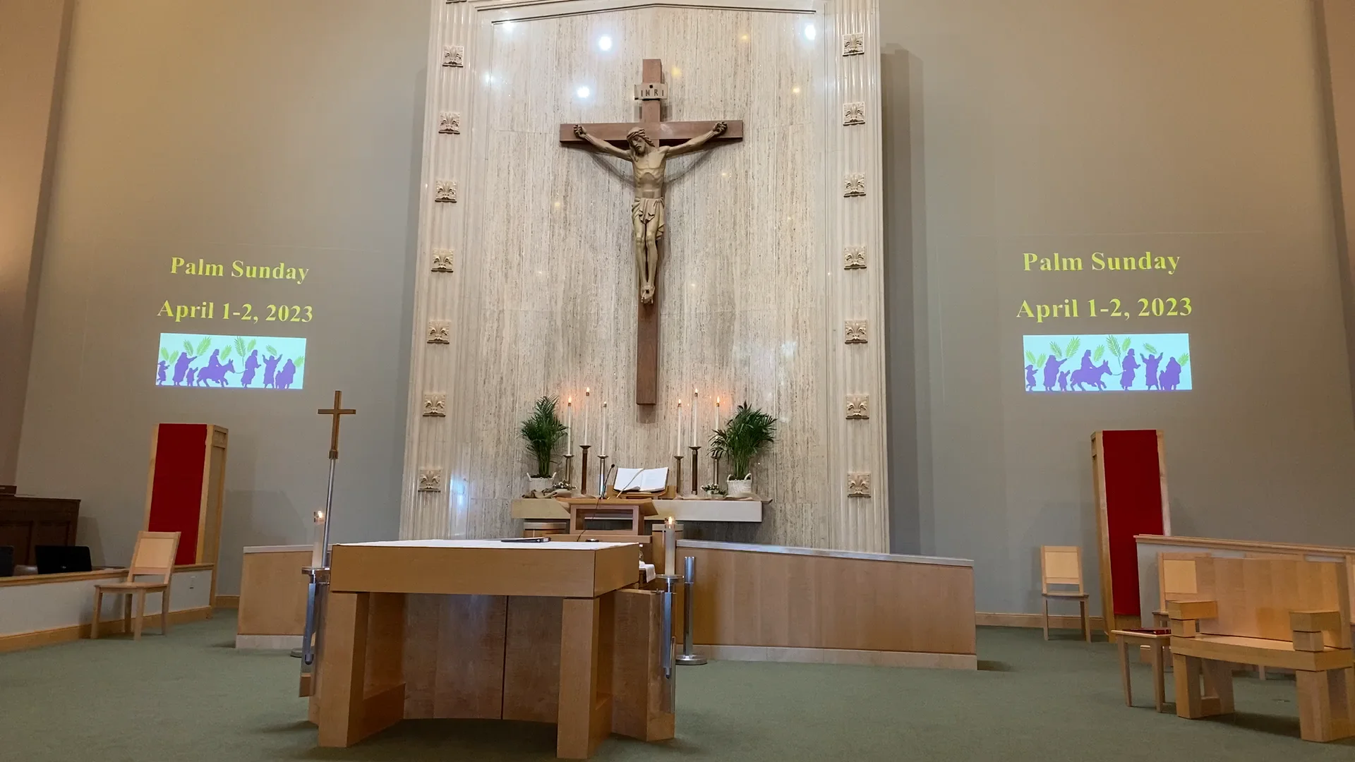 Saint Charles Parish Sunday Masses - 4-1-23 5:00 Sat Vigil/Palm Sunday ...