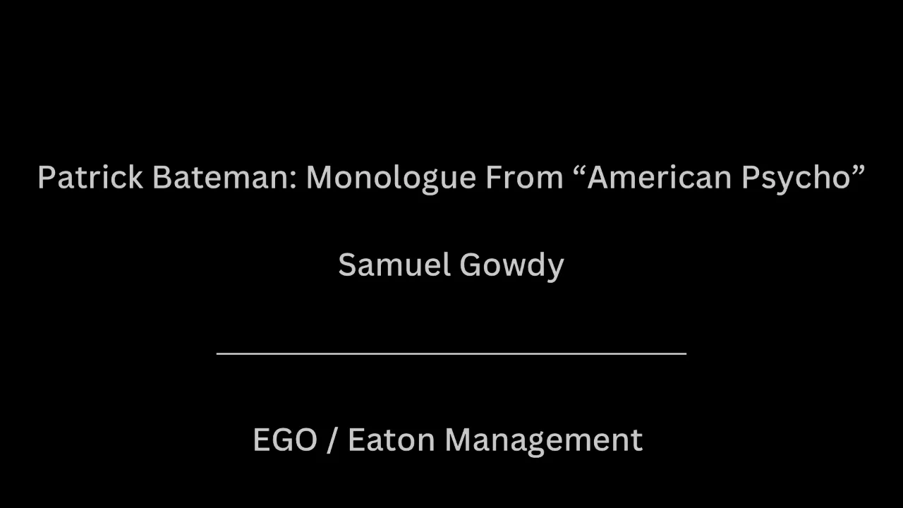 Patrick Bateman Monologue from American Psycho