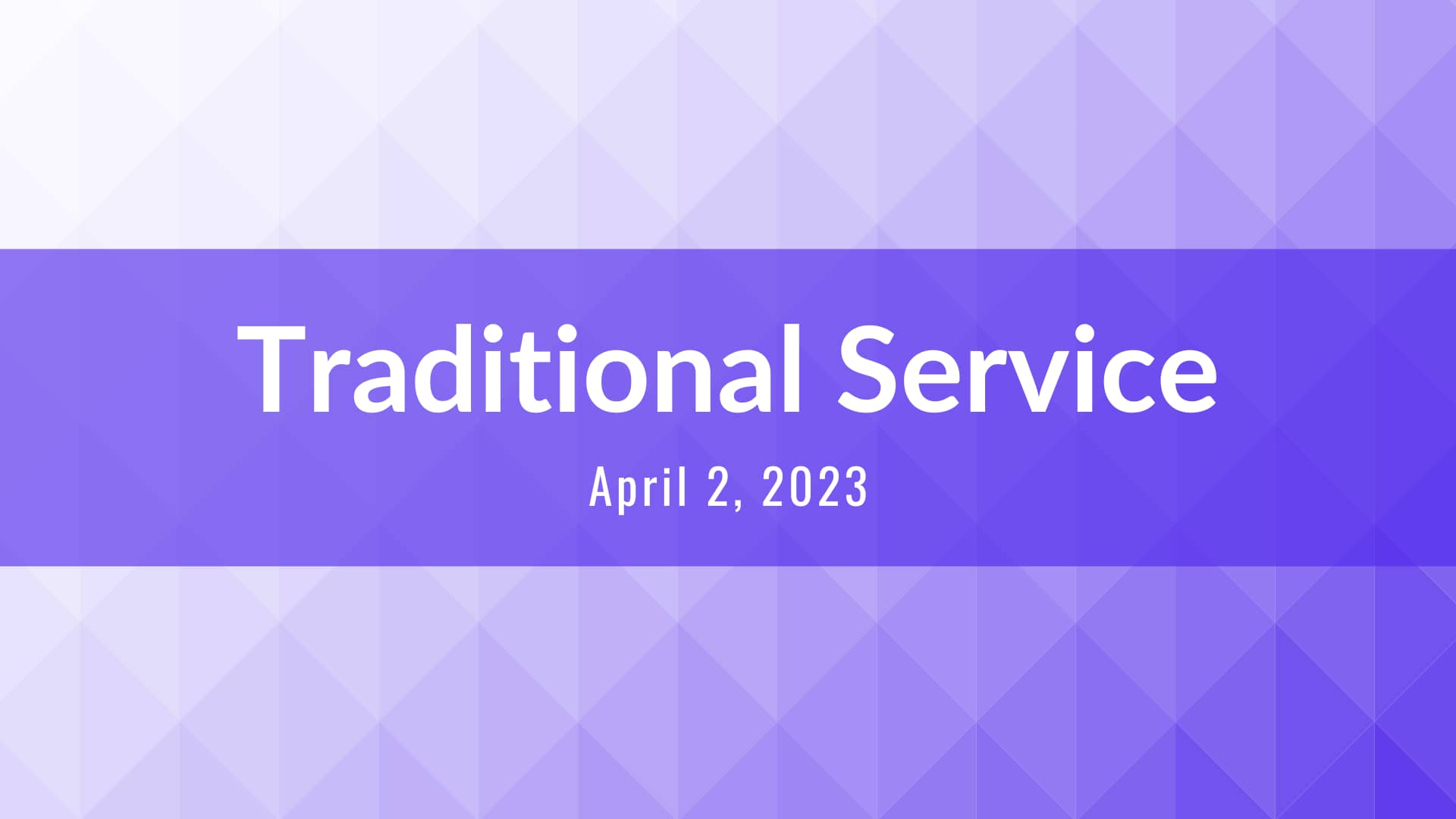 April 2, 2023 -Traditional on Vimeo
