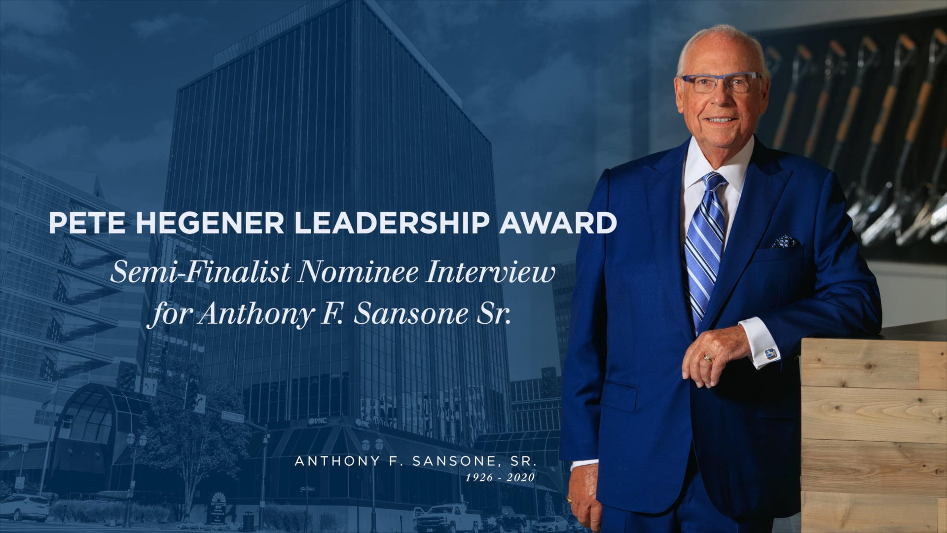 Hegener Leadership Award Anthony F. Sansone Interview on Vimeo