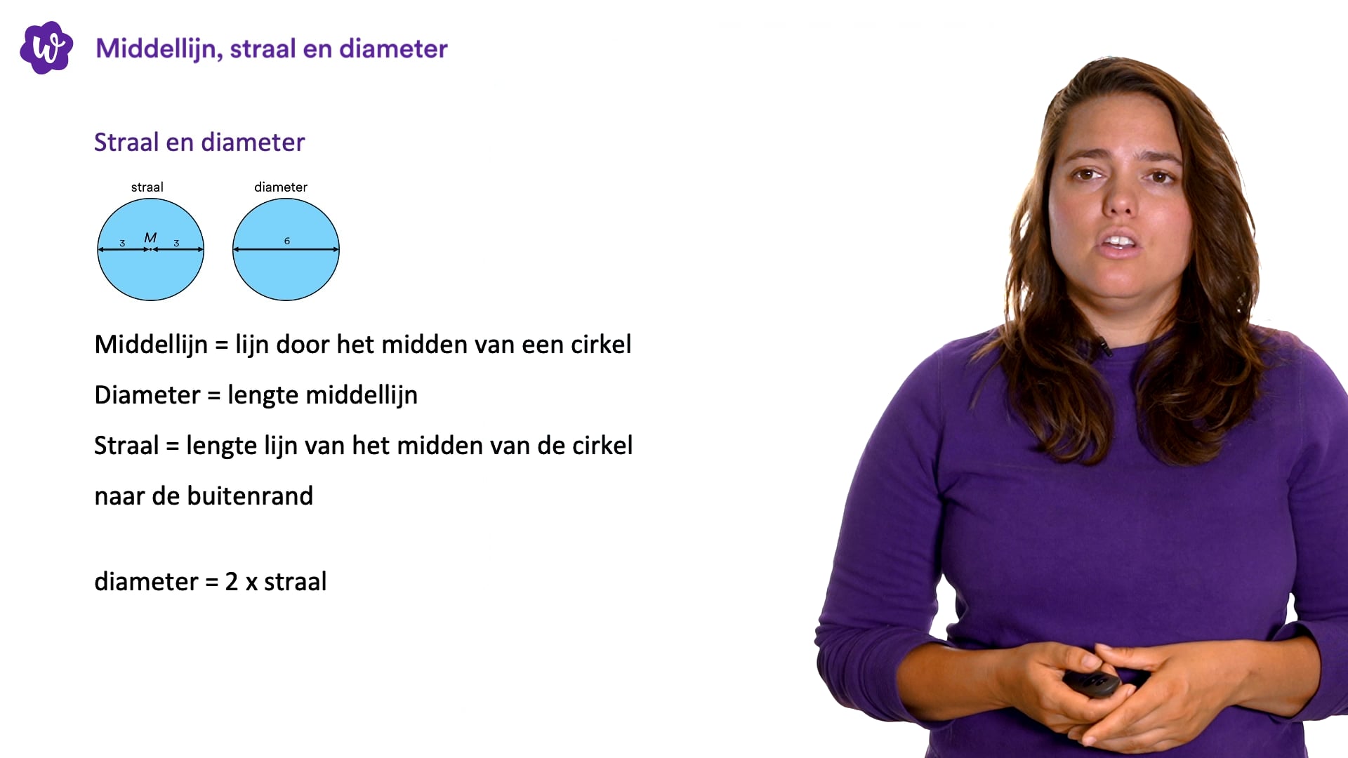Middellijn, straal en diameter oefenen | StudyGo Middellijn, straal en diameter oefenen | StudyGo