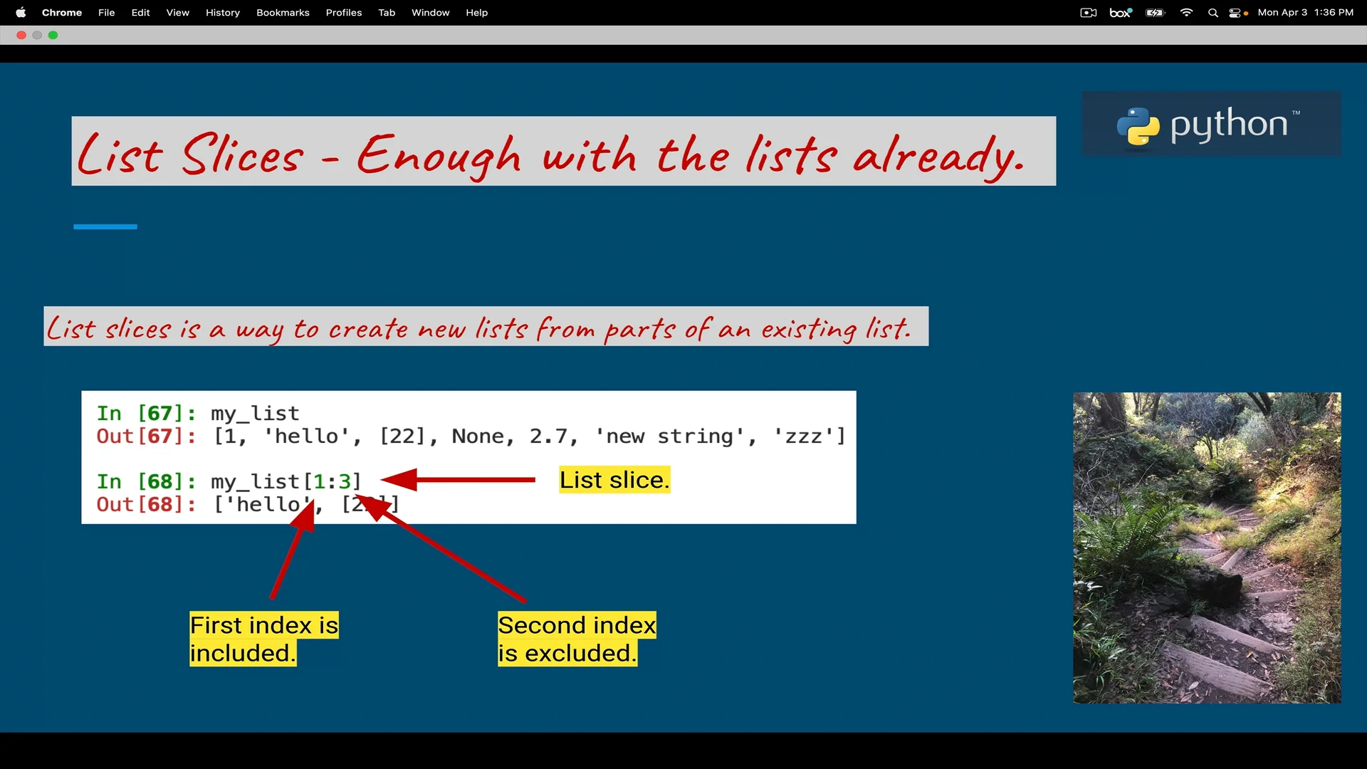 Learning Python - Week2 / List Slices on Vimeo