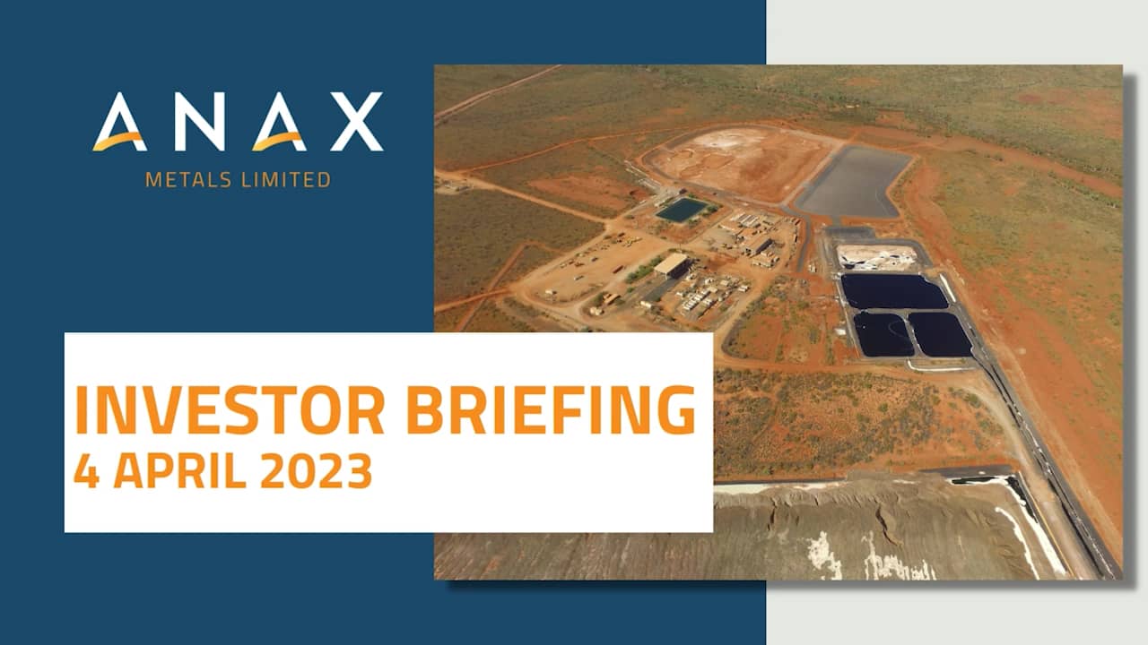 Anax Metals Limited (ASX:ANX) Investor Briefing Webinar 4 April 2023 on ...