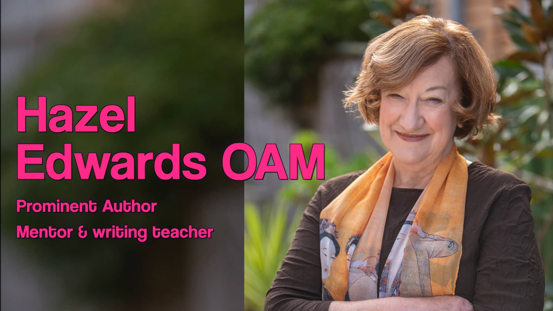 Hazel Edwards OAM on Vimeo