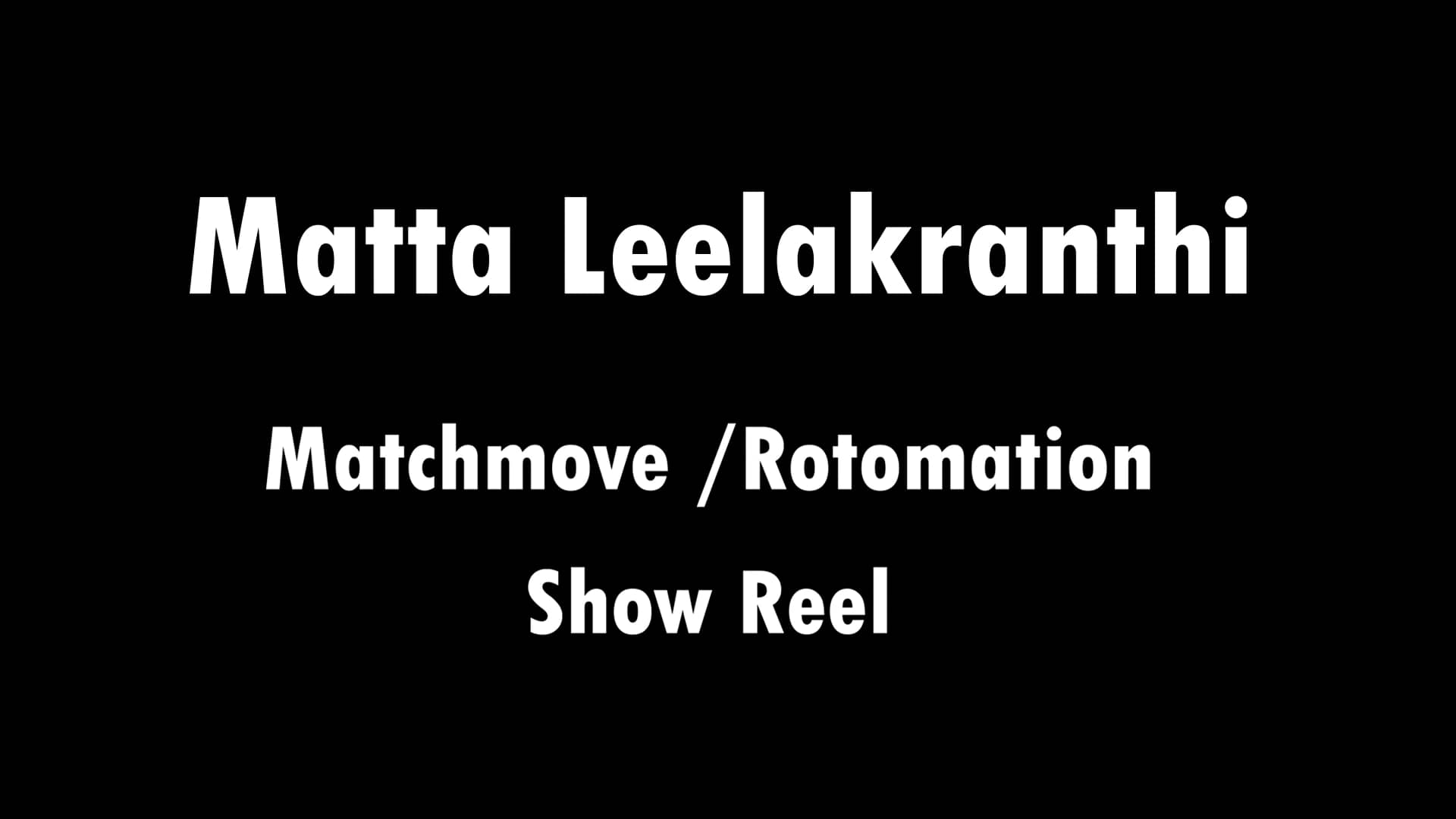 Matchmove_ShowReel on Vimeo