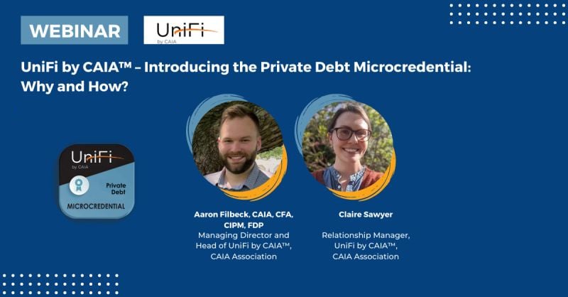 UniFi by CAIA™ – Introducing the Private Debt Microcredential: Why and How? on Vimeo