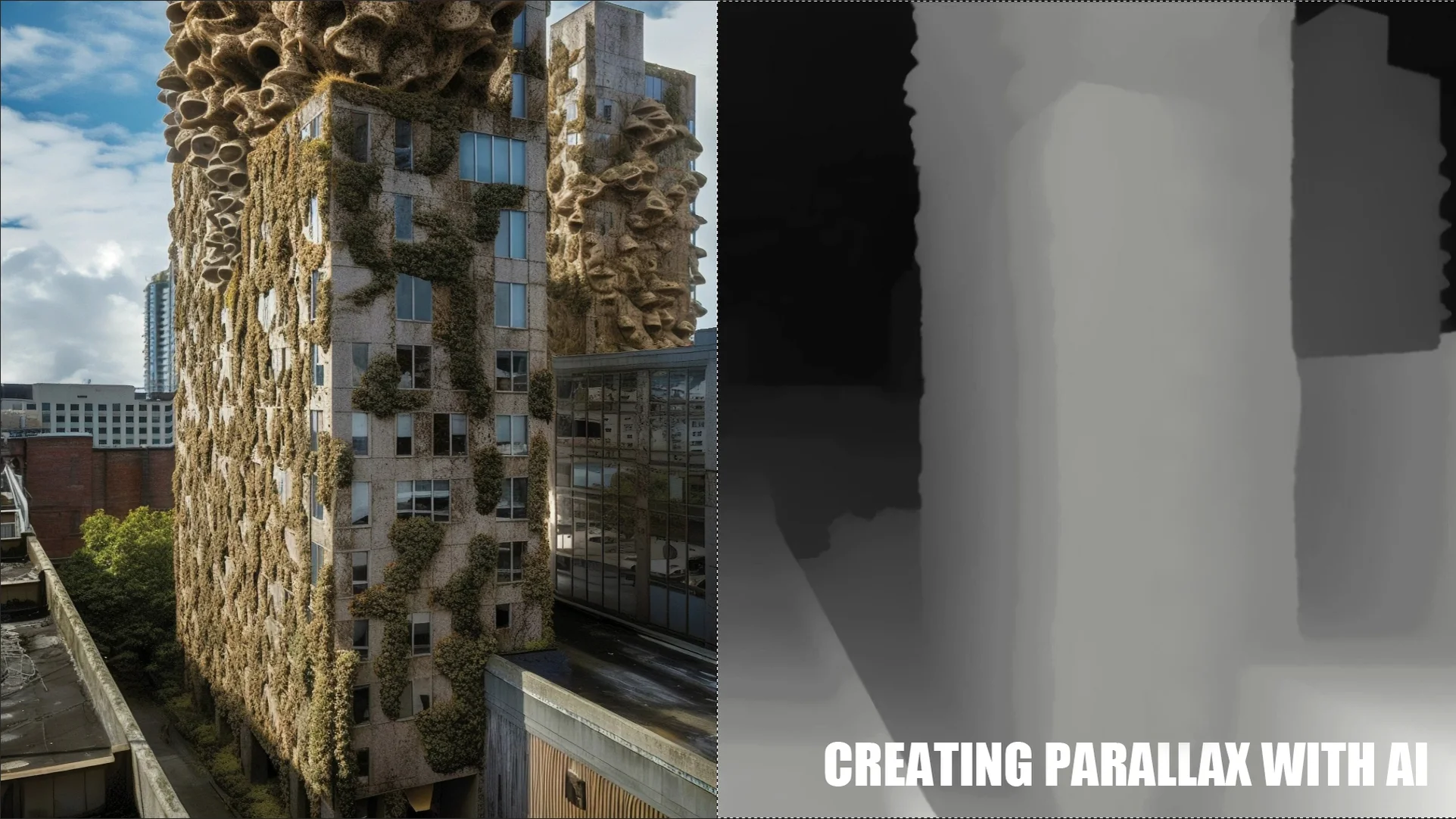 CREATING PARALLAX WITH DEPTH MAPS IN AI