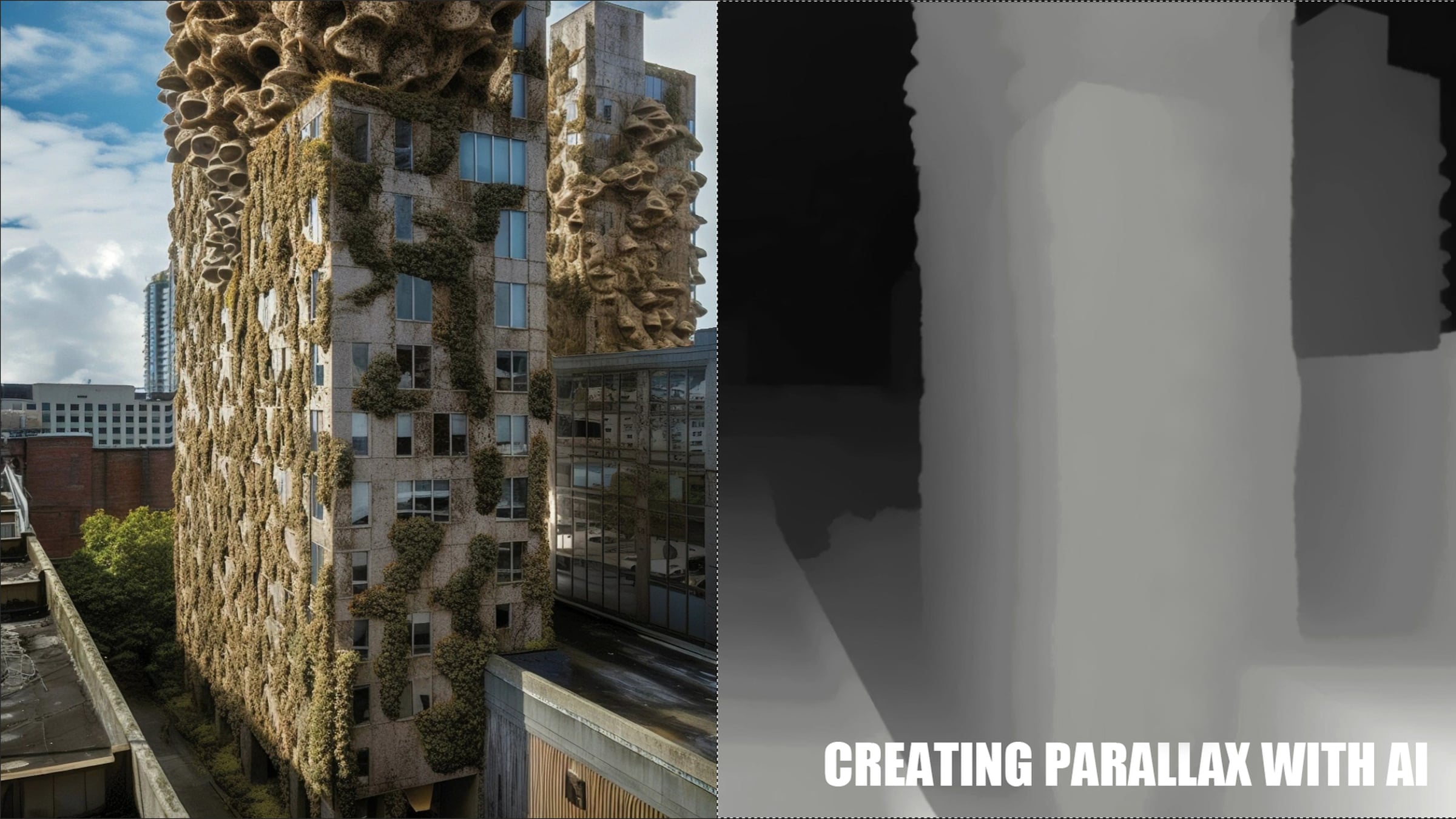 CREATING PARALLAX WITH DEPTH MAPS IN AI