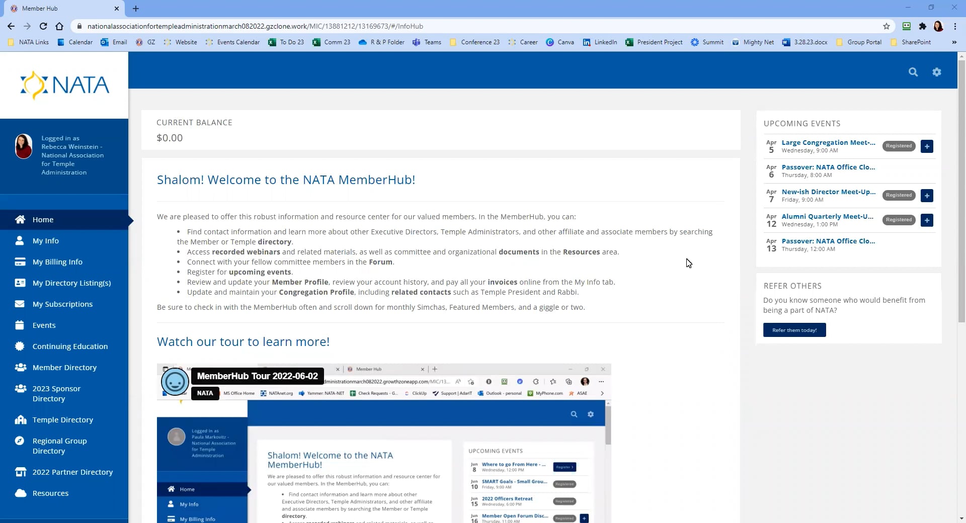 How to update your Salary Information in NATA's MemberHub. on Vimeo