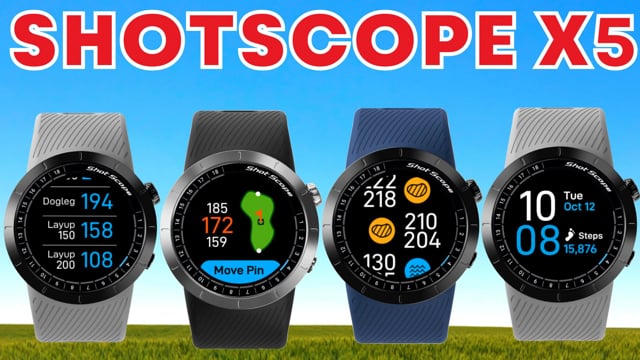 Shot Scope X5 GPS Golf Watch with Shot Tracker