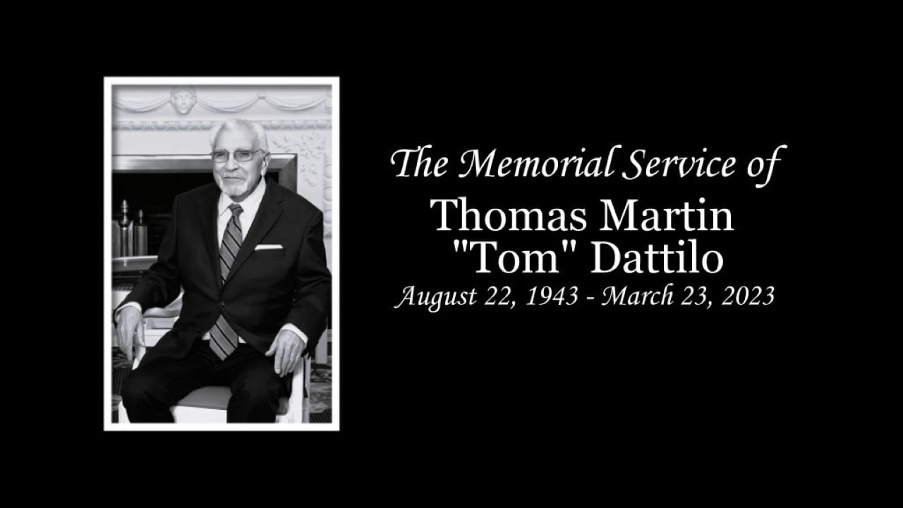 Thomas Martin "Tom" Dattilo - Morgan & Nay Thomas Dattilo Homily and ...