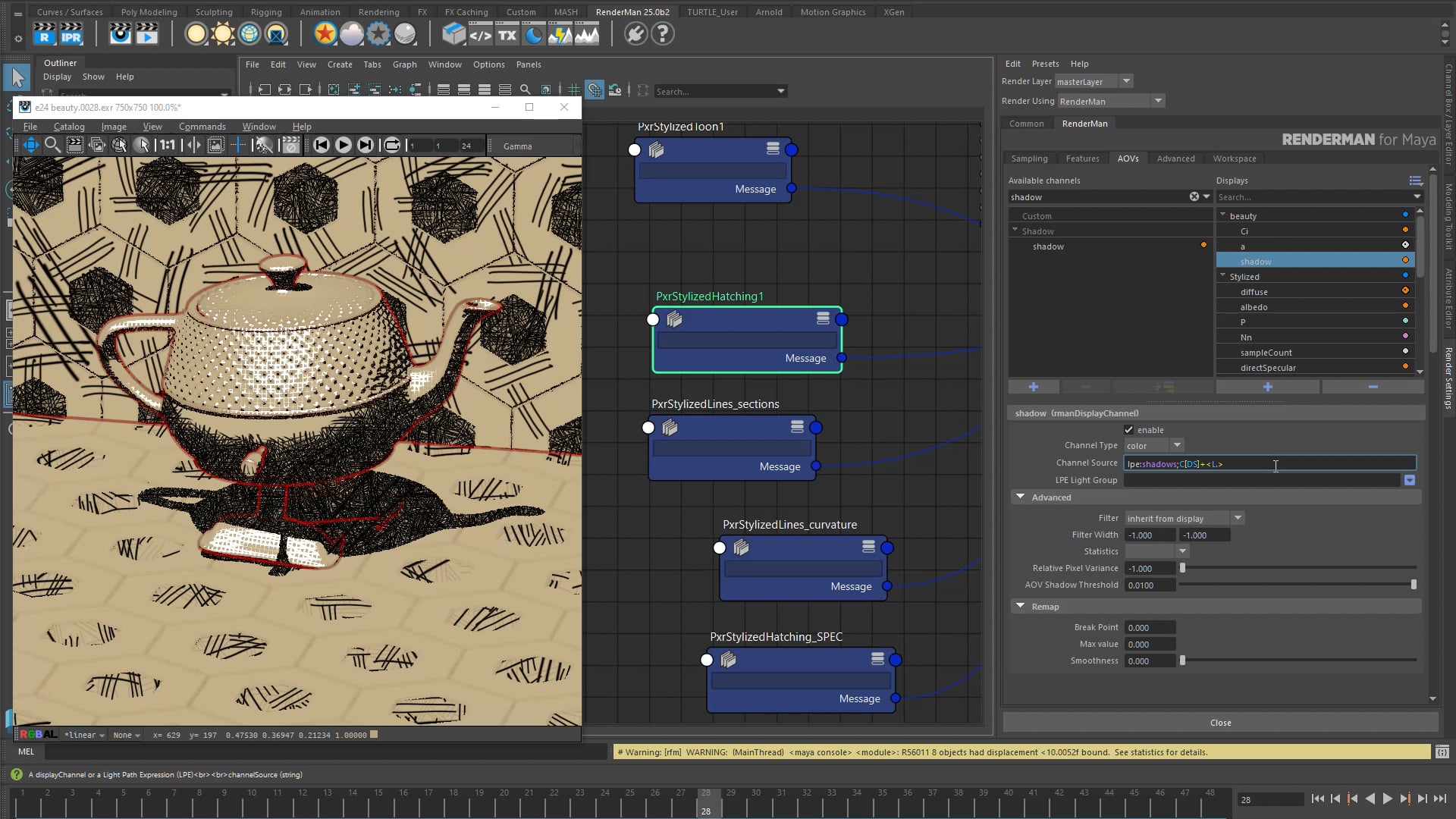 Hatching - Custom LPE Shadow