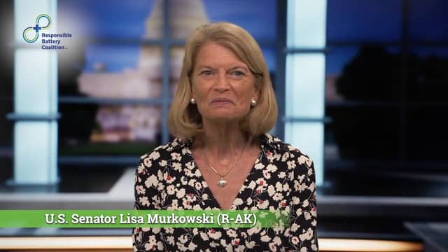 Senator Lisa Murkowski Addresses the Responsible Battery Coalition ...