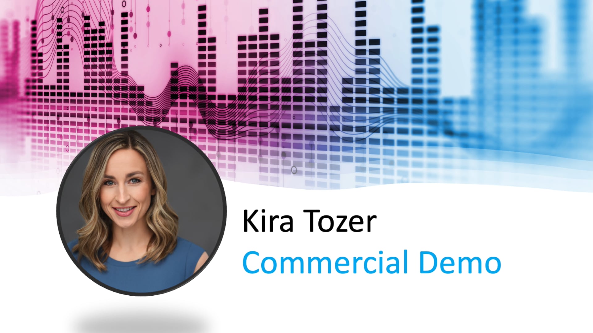 Kira Tozer - Commercial Demo on Vimeo