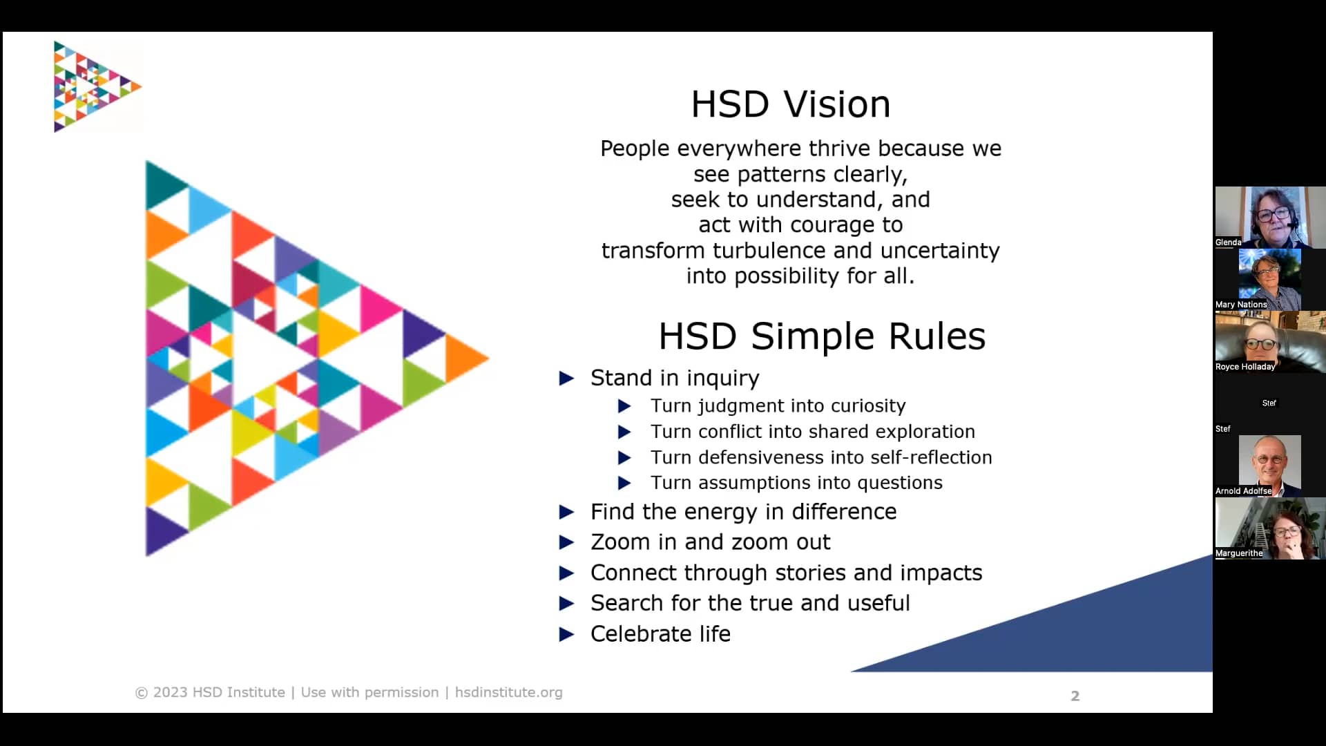 Live Virtual Workshop - Human Systems Dynamics: The Science of Open ...