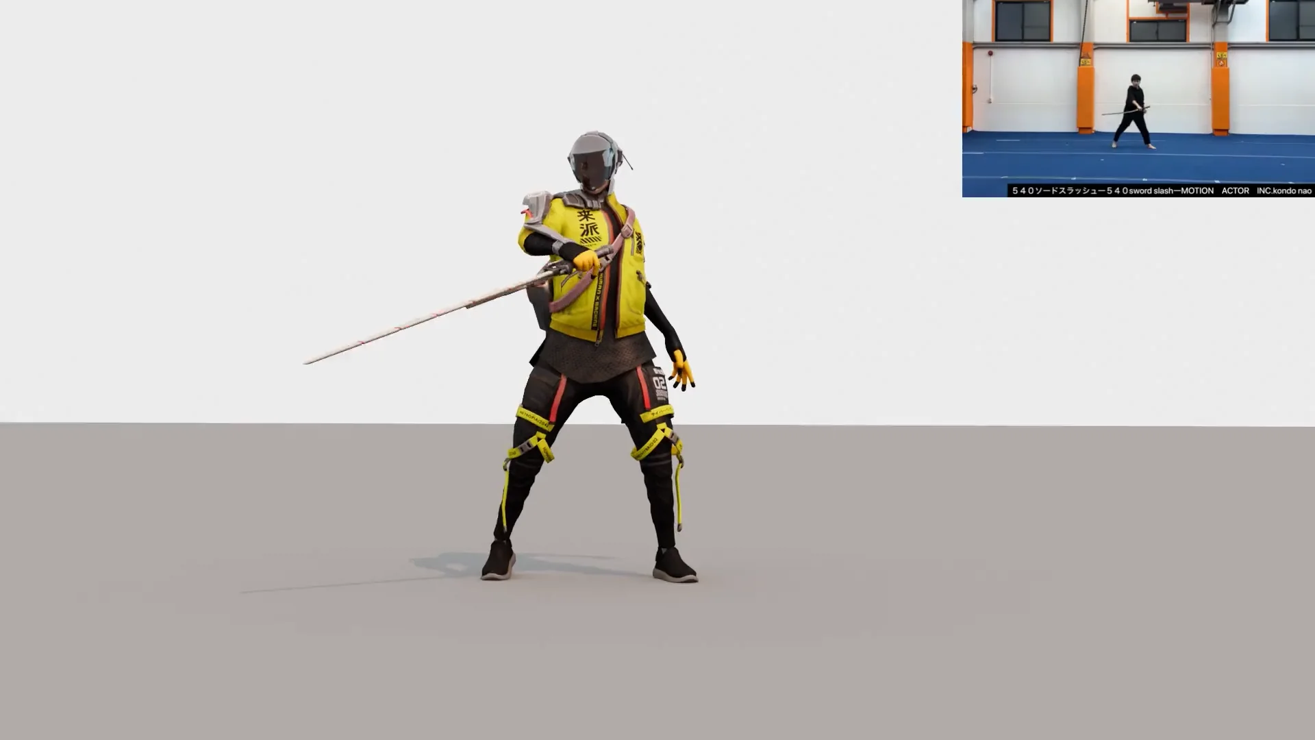 Sword spinning kick - Keyframe exercise on Vimeo