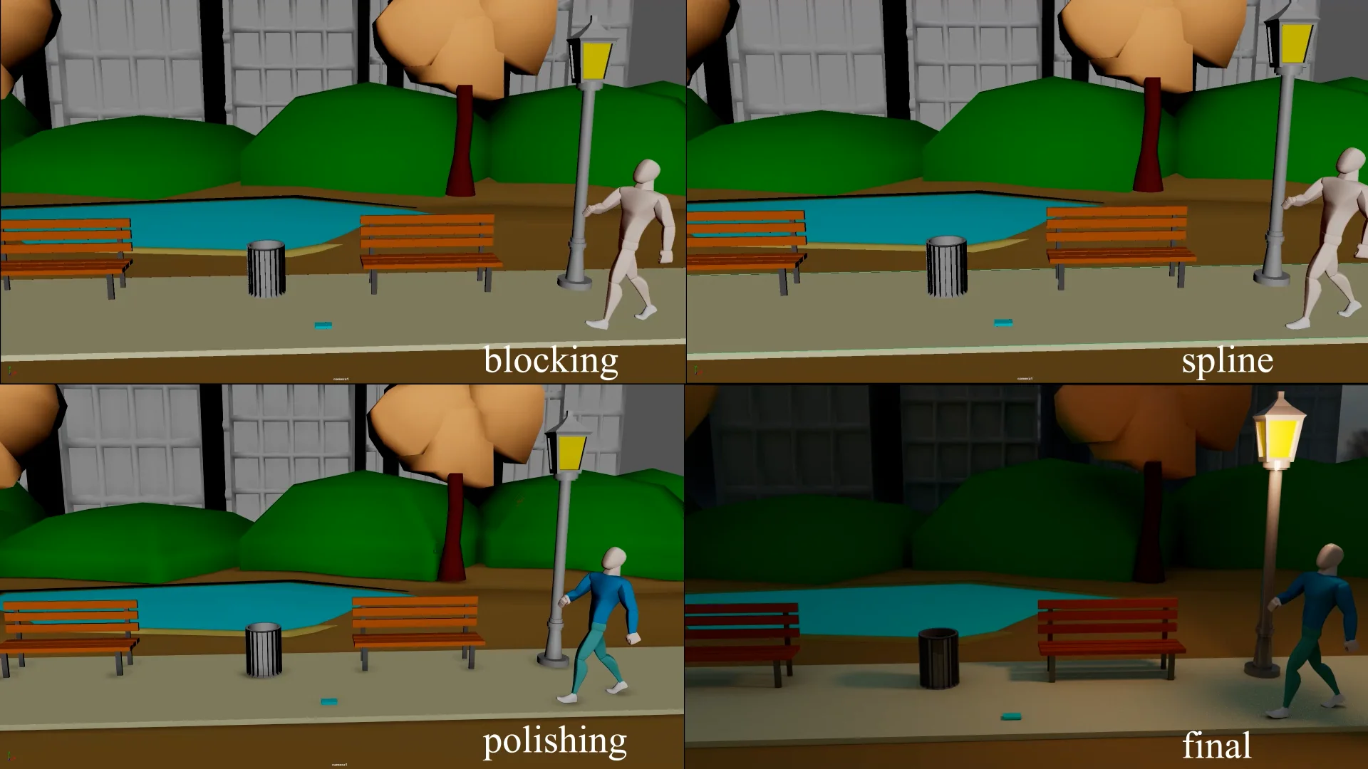 walk to stop animation