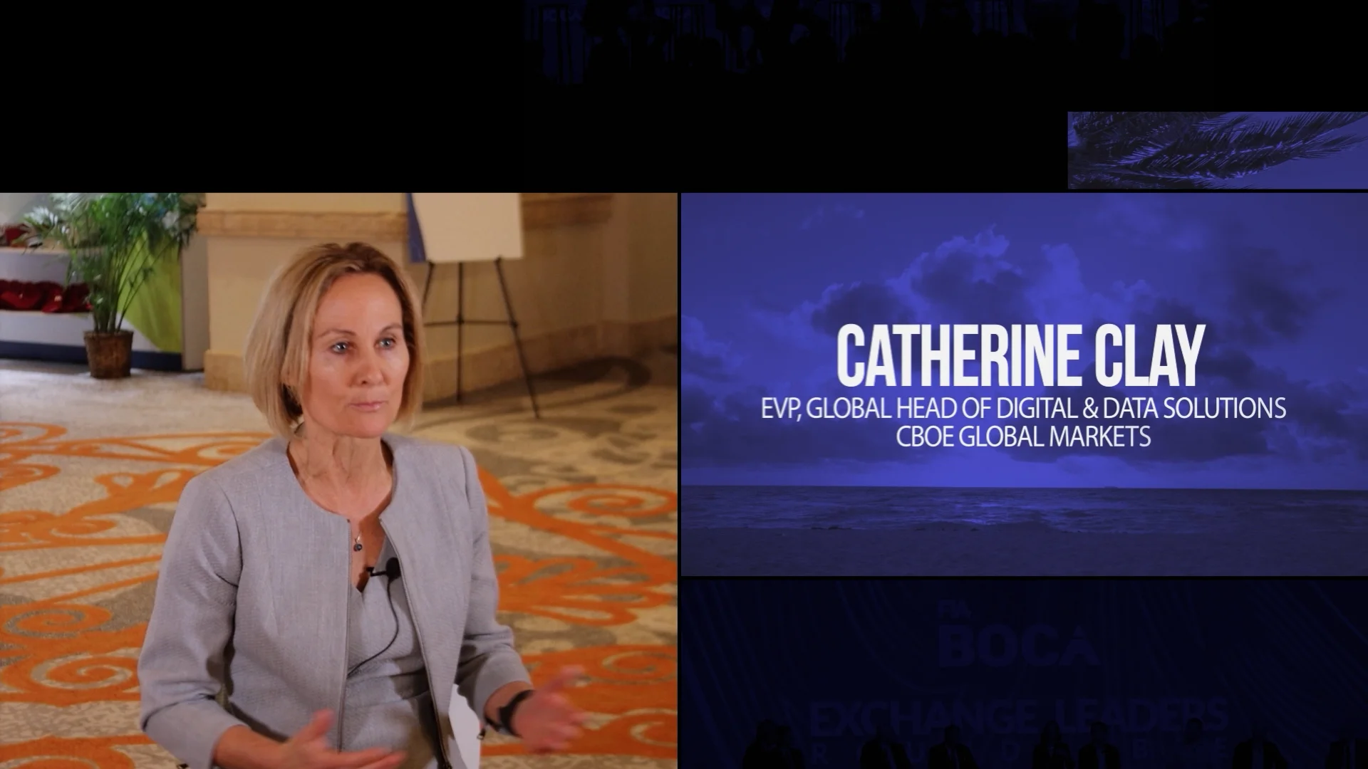 Cboe Global Markets' Catherine Clay talks with John Lothian News about ...