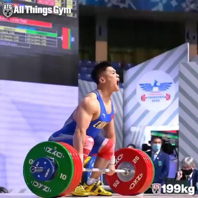 WEIGHTLIFTER LU XIAOJUN 81KG CHINA CLEAN & SQUAT JERK 199KG on Vimeo