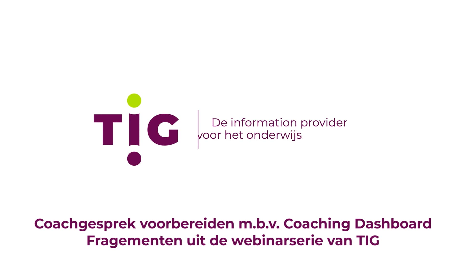 De voorbereiding van een coachgesprek met behulp van het Coaching ...