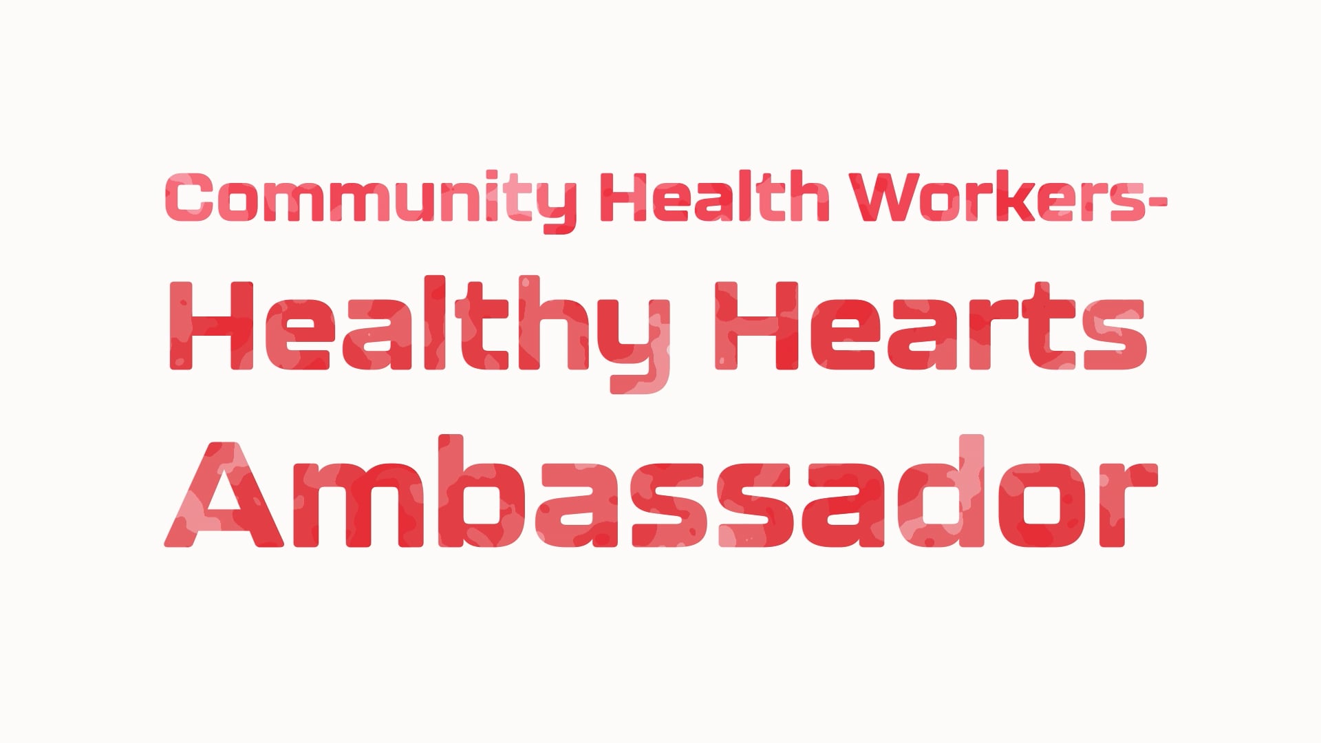 Community Health Workers- Healthy Hearts Ambassador on Vimeo