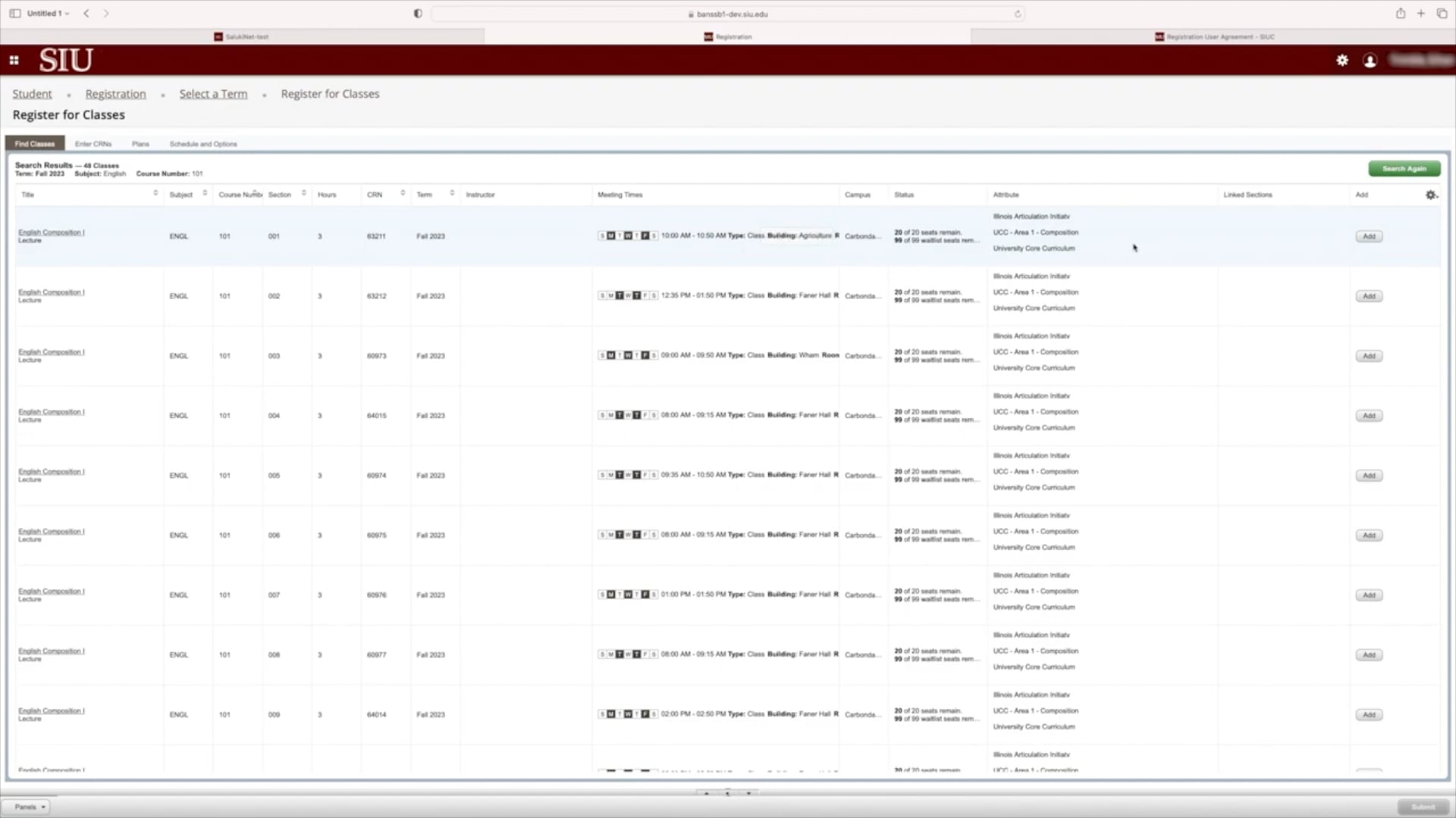 SalukiNet Registration Tutorial