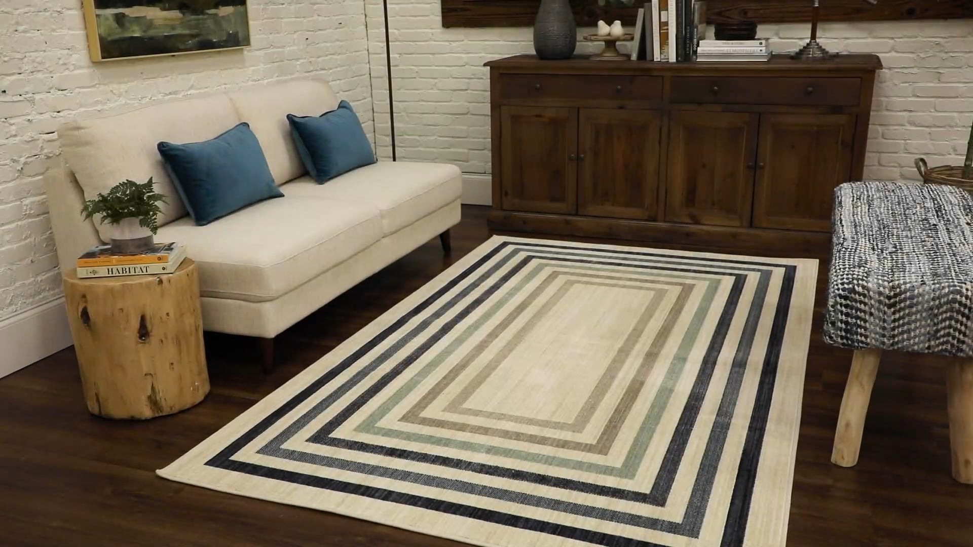 Mohawk Home Forsyth Park Area Rug, Beige, 2' x 8' - Contemporary - Hall ...